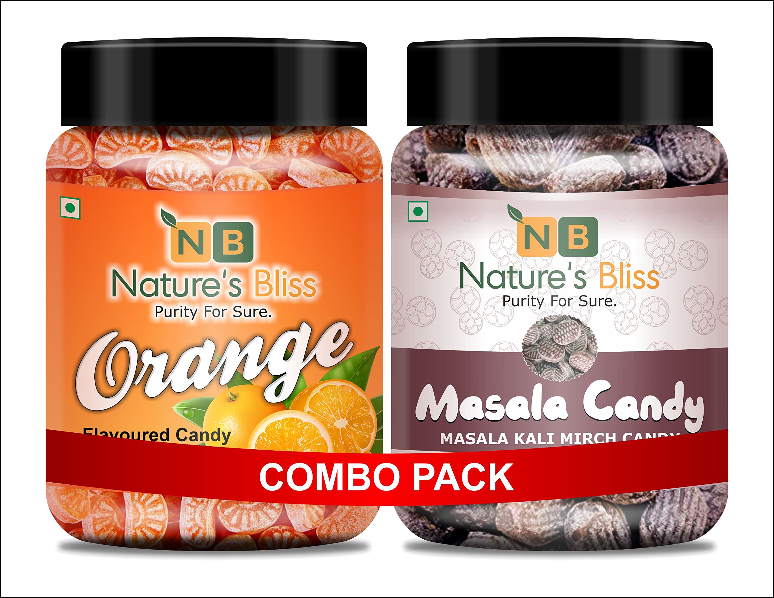 Natures Bliss Candy Combo Pack Of Orange Candy 200gms Cola | Desertcart ...