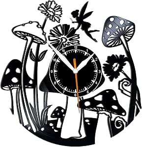 Amazon.com: Tinkerbell Clock, Tinkerbell Wall Vinyl Clock 12", Original ...