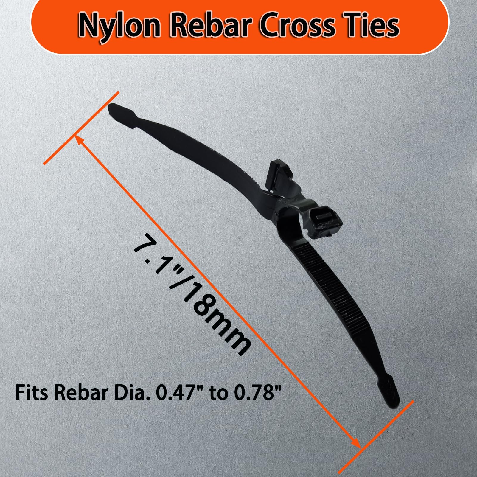 Snapklik.com : BIGalleons 100pcs Nylon Rebar Ties Cross Rebar Wire Clip ...