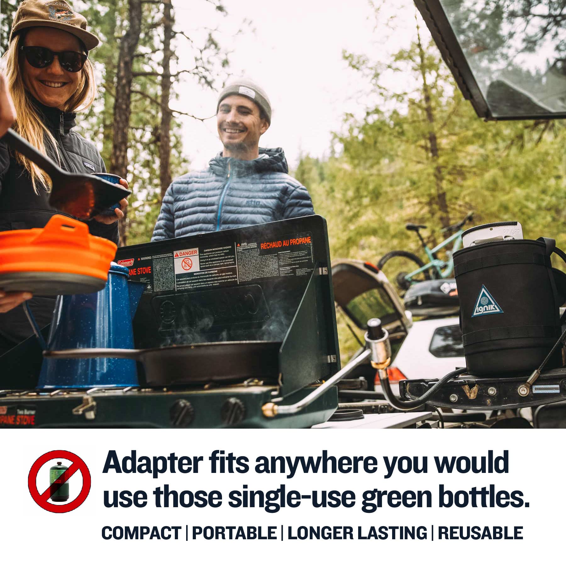 Snapklik.com : Ignik Refillable Gas Growler Deluxe 5-Pound Propane Tank