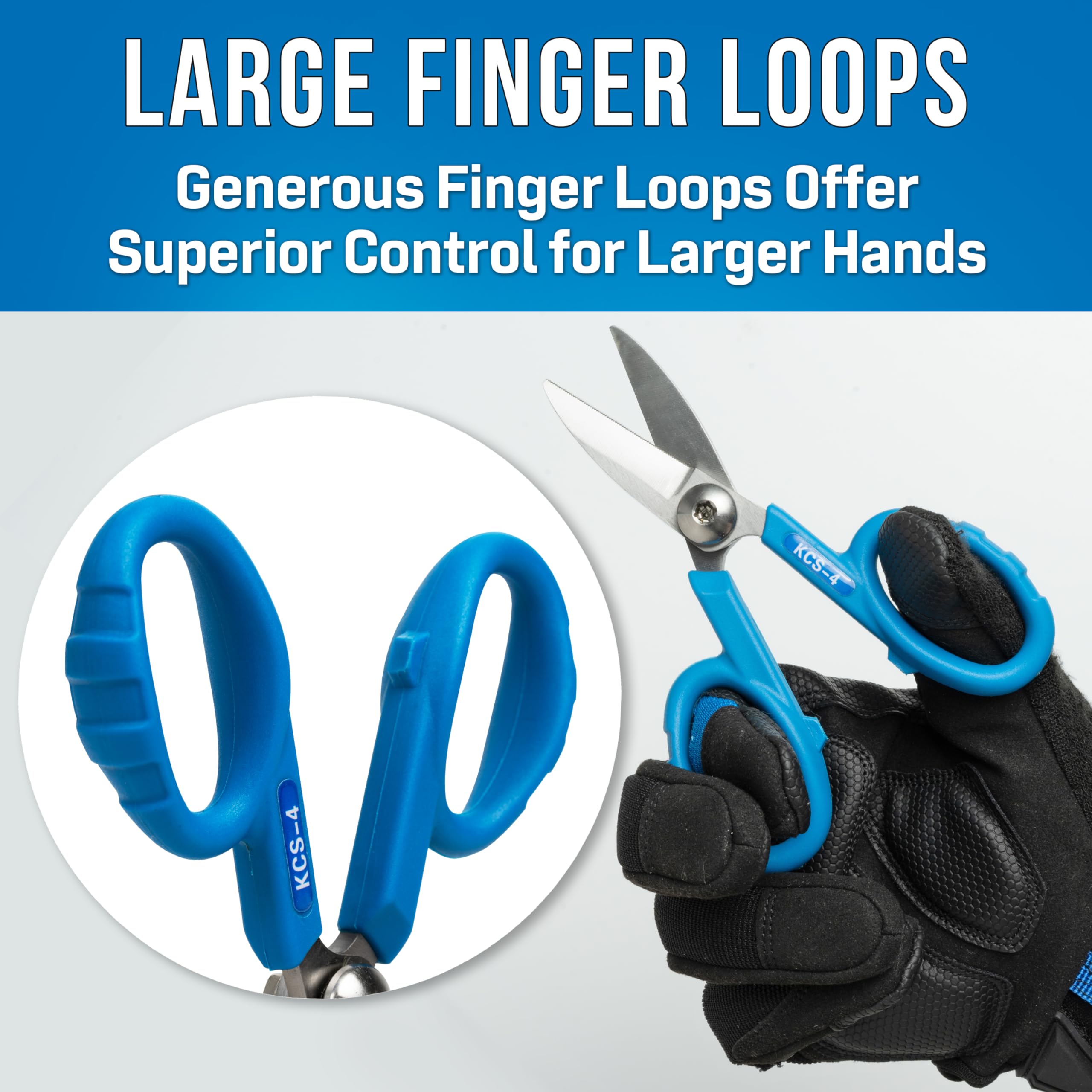 Snapklik.com : KCS-4 Fiber Optic Kevlar Cutting Shears