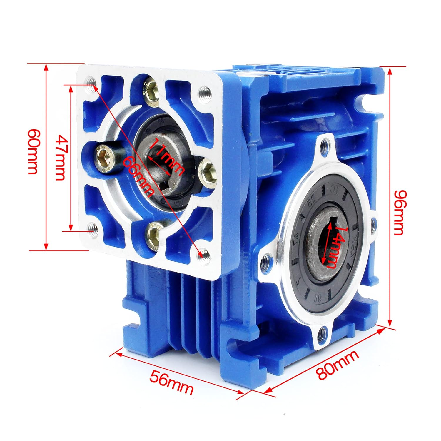 Buy NMRV-030 Worm Gearbox Speed Reducer 30:1 NMRV030 Worm Gear Reducer ...