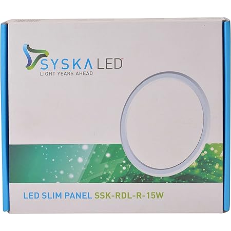 Buy Syska LED Slim Panel Light - Square (White, 15 Watt) Online at Low ...