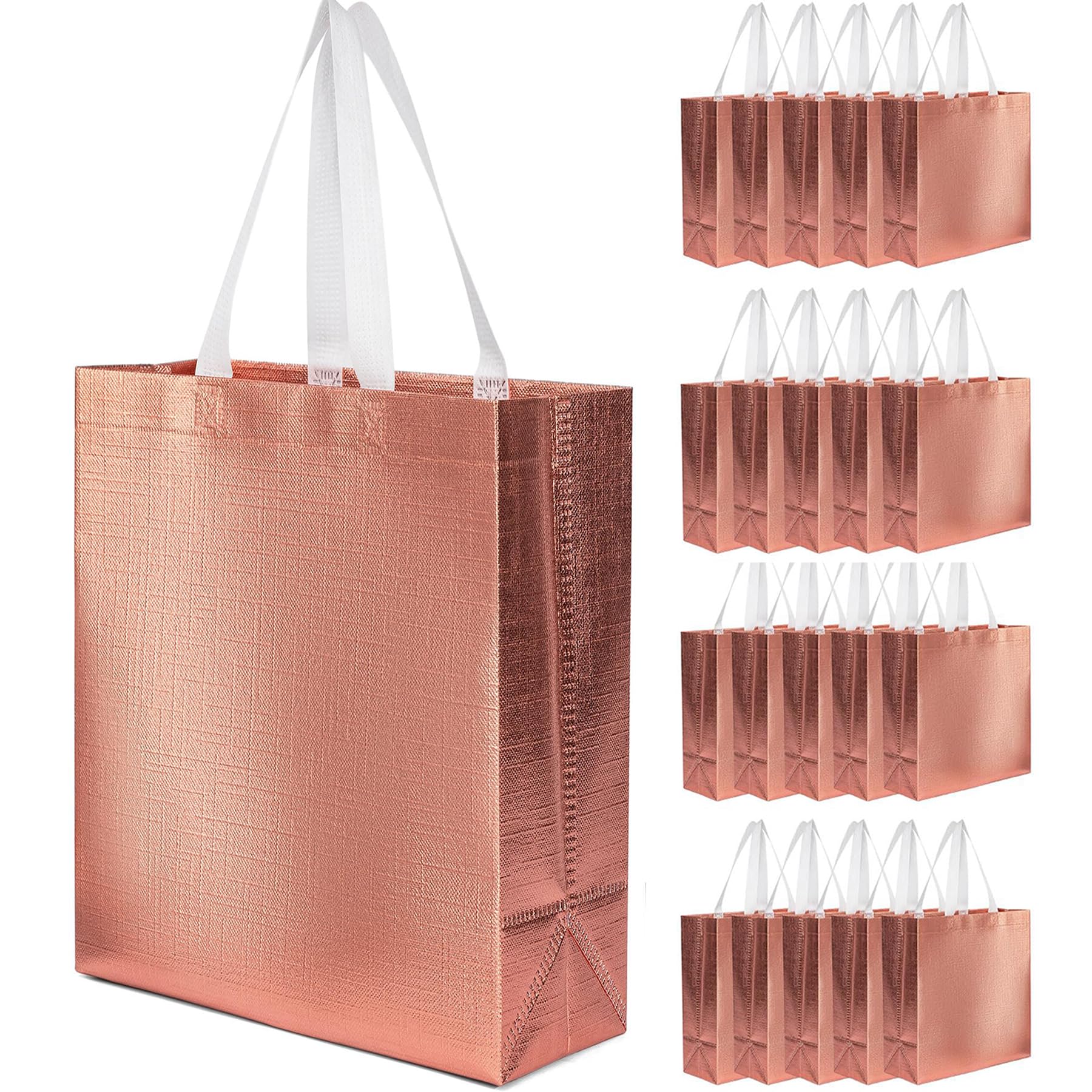 50 bolsas de fiesta 25x20x10cm bolsas para boutique, bolsas de regalo ...