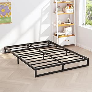 Amazon.com: Richwanone 6 Inch Bed Frame Full Metal Platform Mattress ...