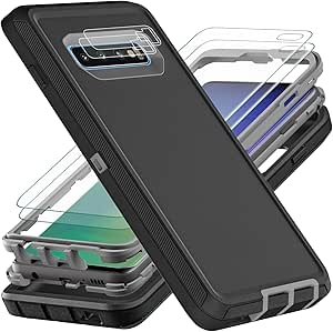 Amazon.com: YKHJKLEC for Samsung Galaxy S10 Plus Case, with 2Pcs [Self Healing Flexible TPU ...