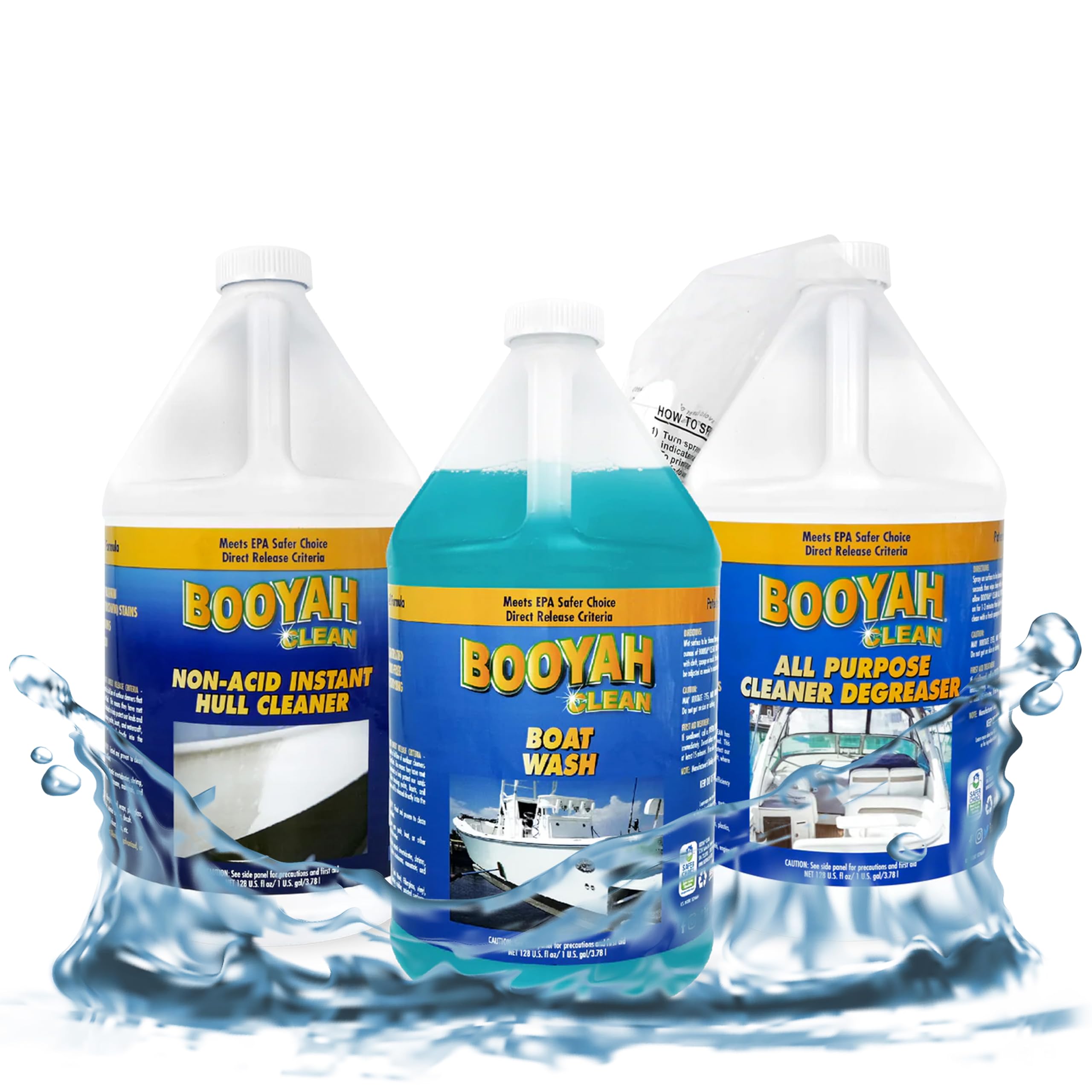 Amazon.com: BooYah Clean Gallon Trio – Three Products to Keep Your Boat ...