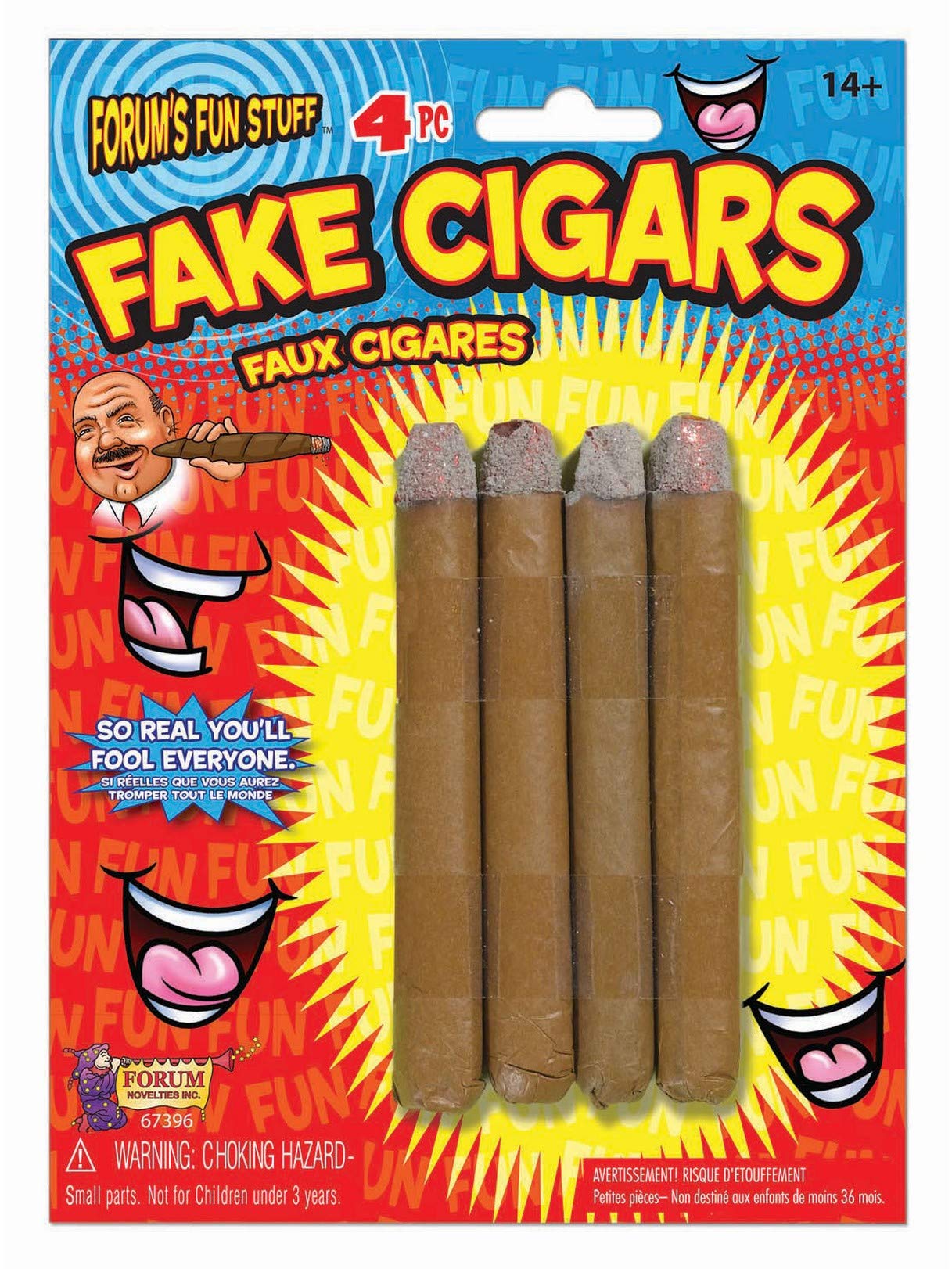 Amazon.com: Forum Novelties Fake Cigar Prop - Pack of 4 : Everything Else