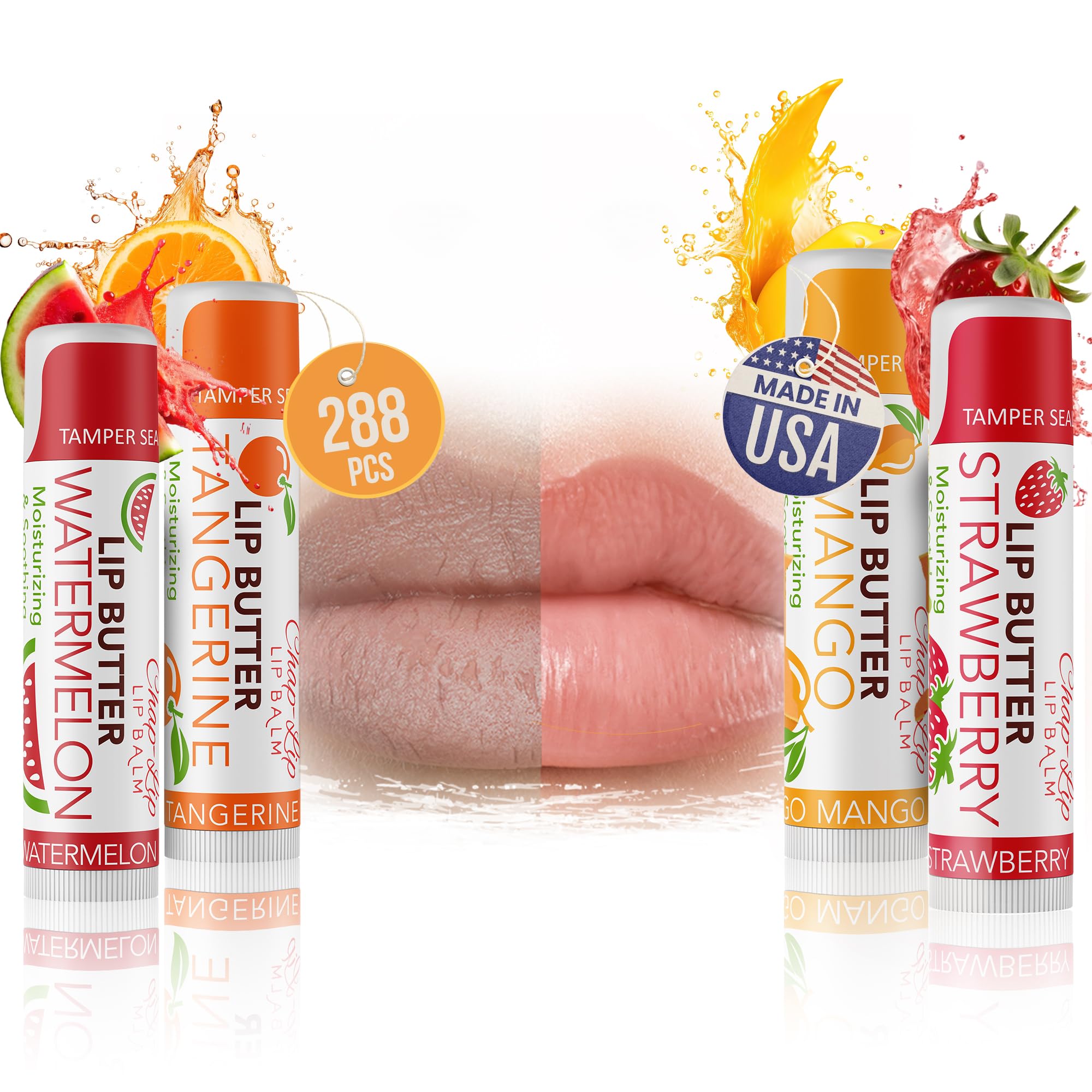 Amazon.com : CHAP-LIP Original Lip Balm Hydrating Bulk Chap Stick with ...