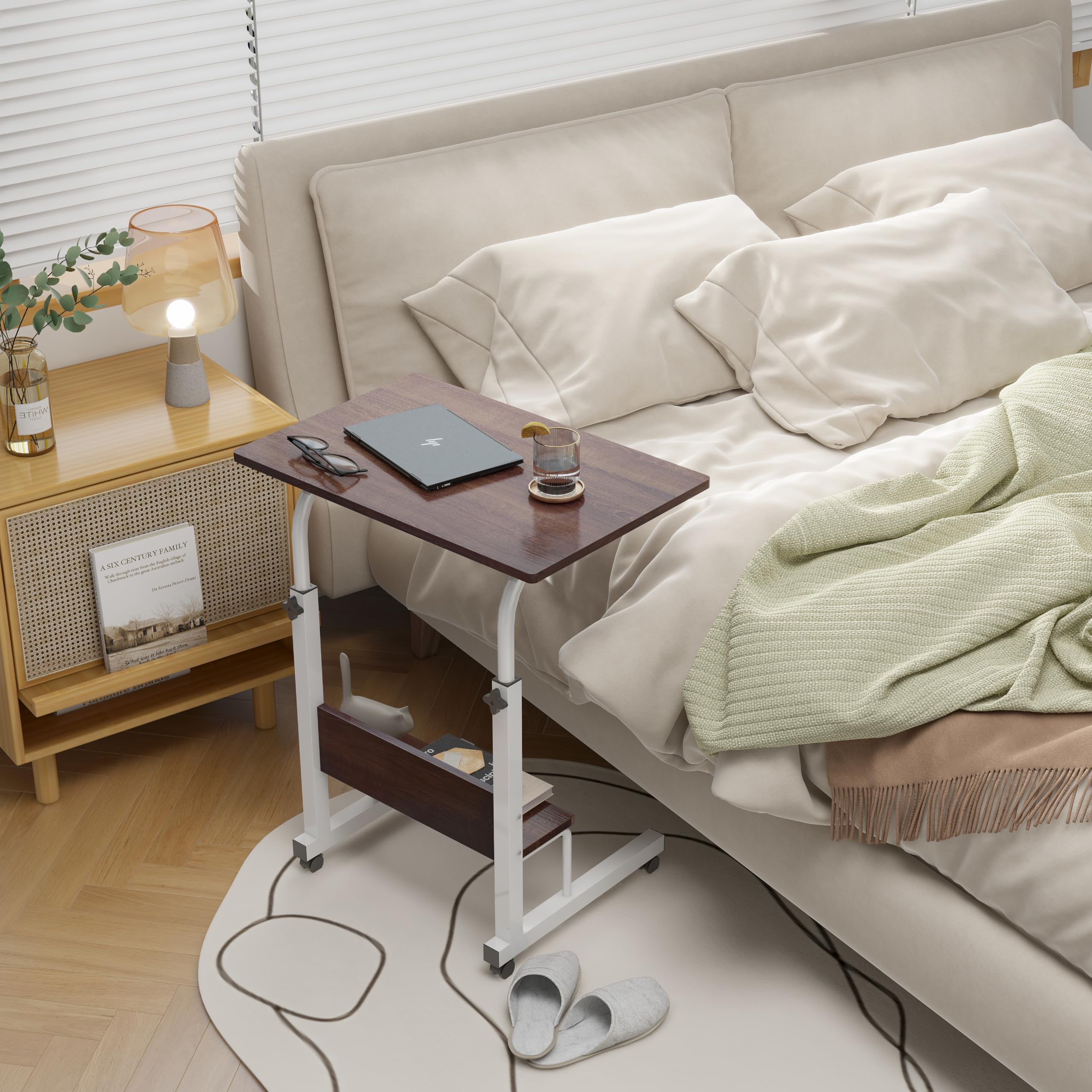 HOMELAND Multi Purpose Laptop Table | Wooden Table with Adjustable ...