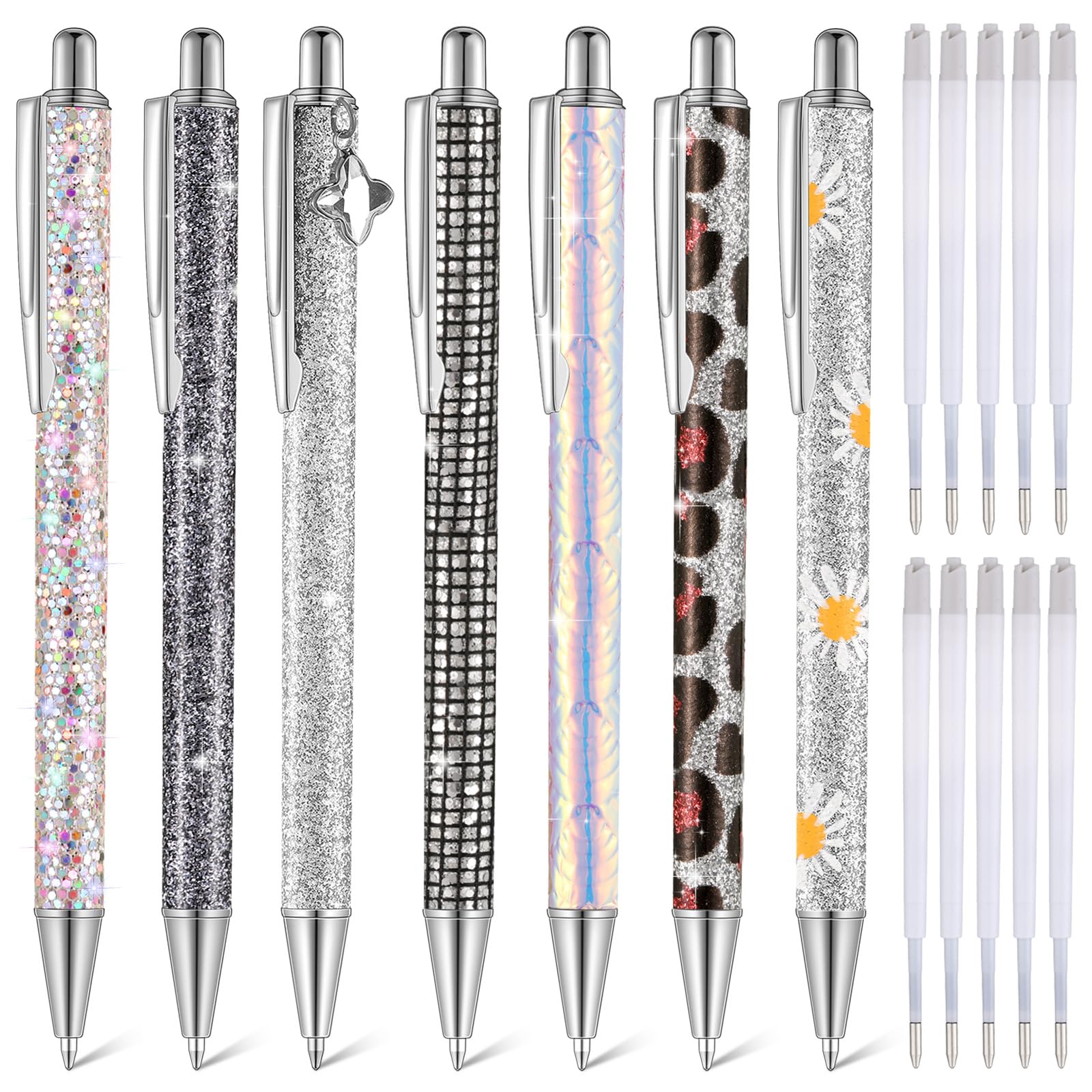 Amazon.com : Sherr 7 Pcs Fancy Pens for Women Cute Sparkly Glitter Pens ...