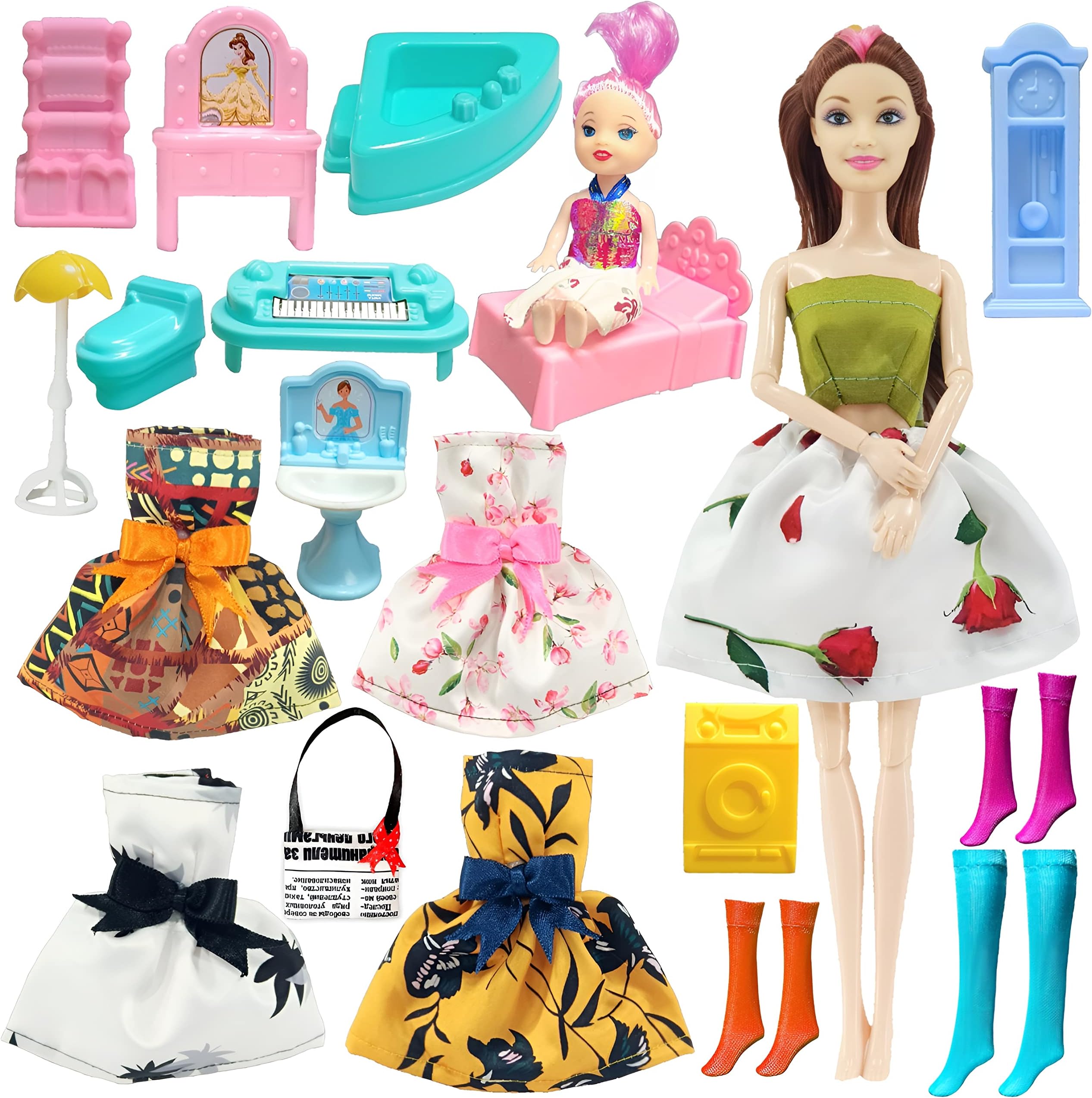 Buy Barbie Doll, Blonde, and Playset with 3 Puppies, Bathtub and ...