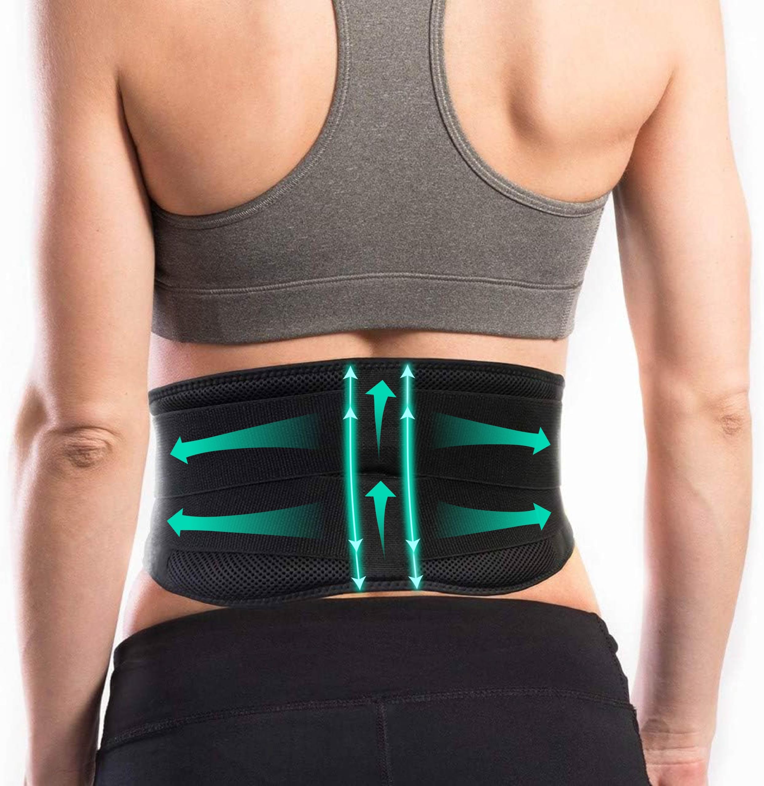 Amazon.com: AllyFlex Sports® Lightweight Back Brace for Men & Women ...