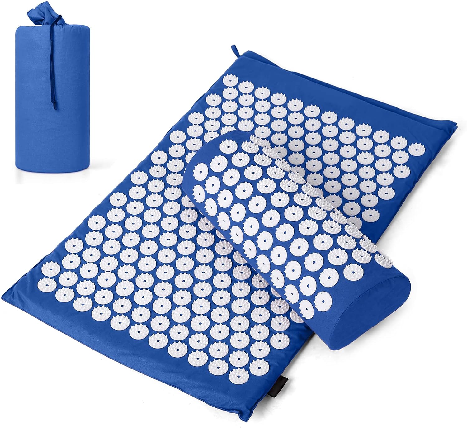 Akupressurmatte mit Kissen Akupunkturmatte gegen Rücken- und ...