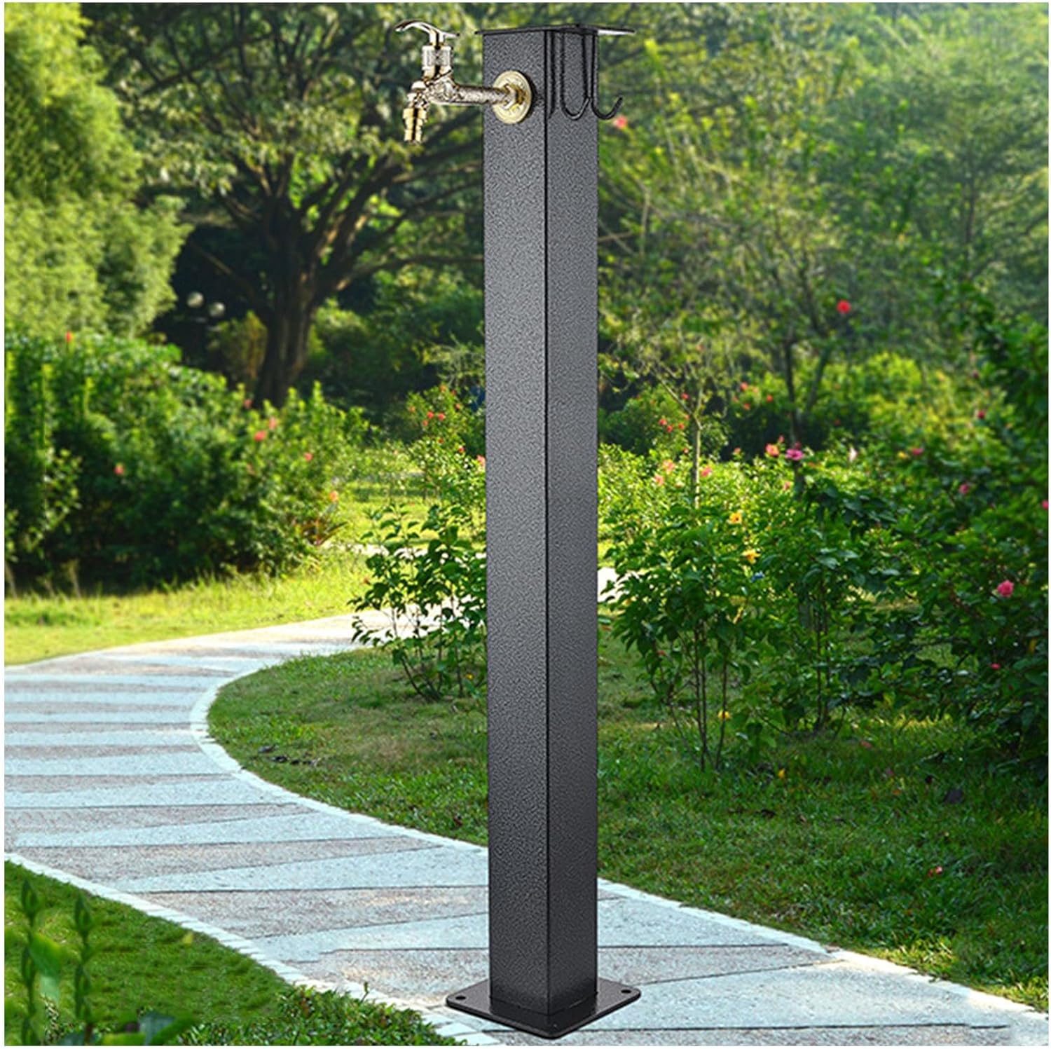 Amazon.com: Doorhighpeak Outdoor Water Column Fountain Garden Vertical ...