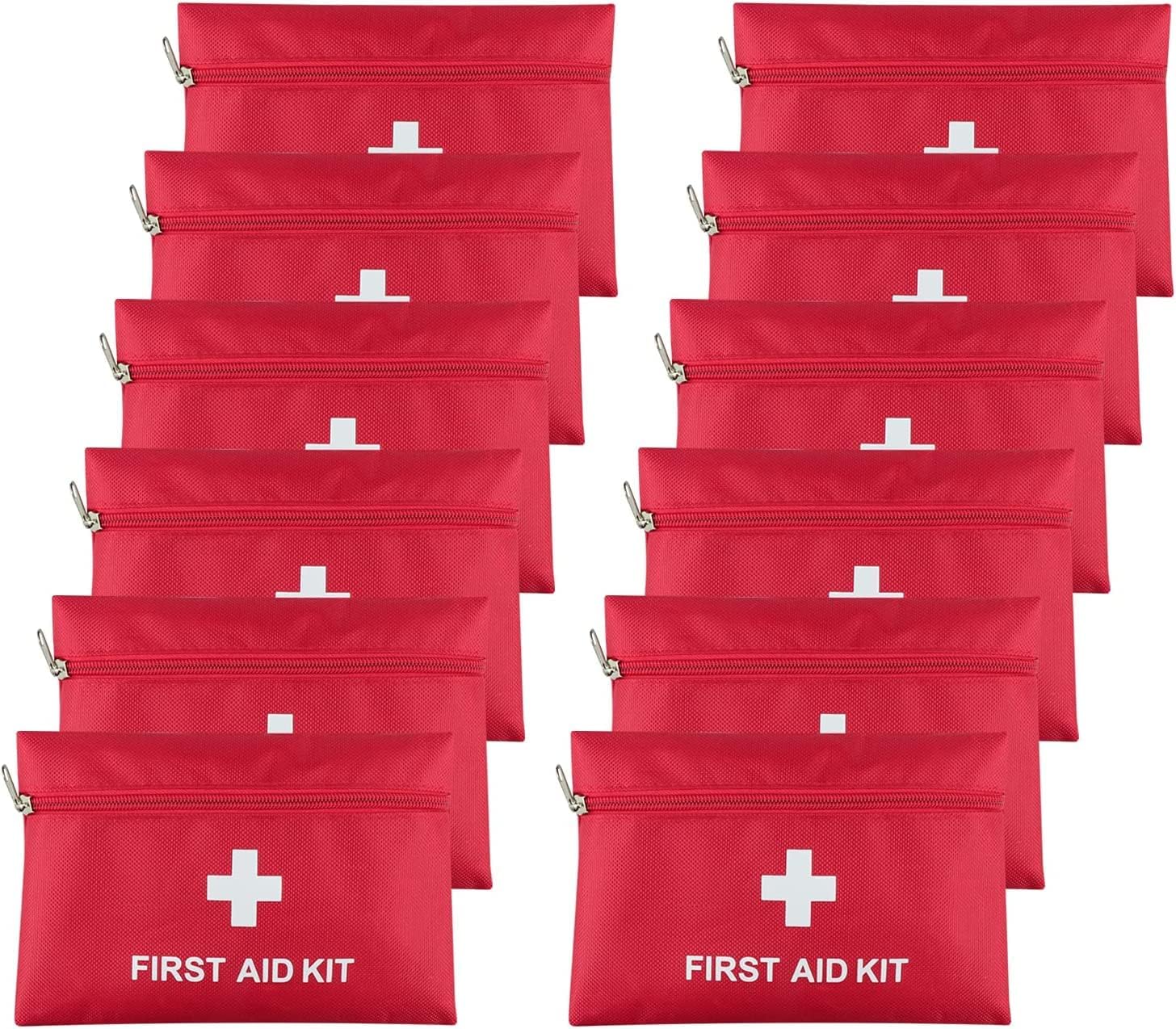 Amazon.com: AOUTACC 12 Pack Mini First Aid Kit Empty Bag, Travel Empty ...