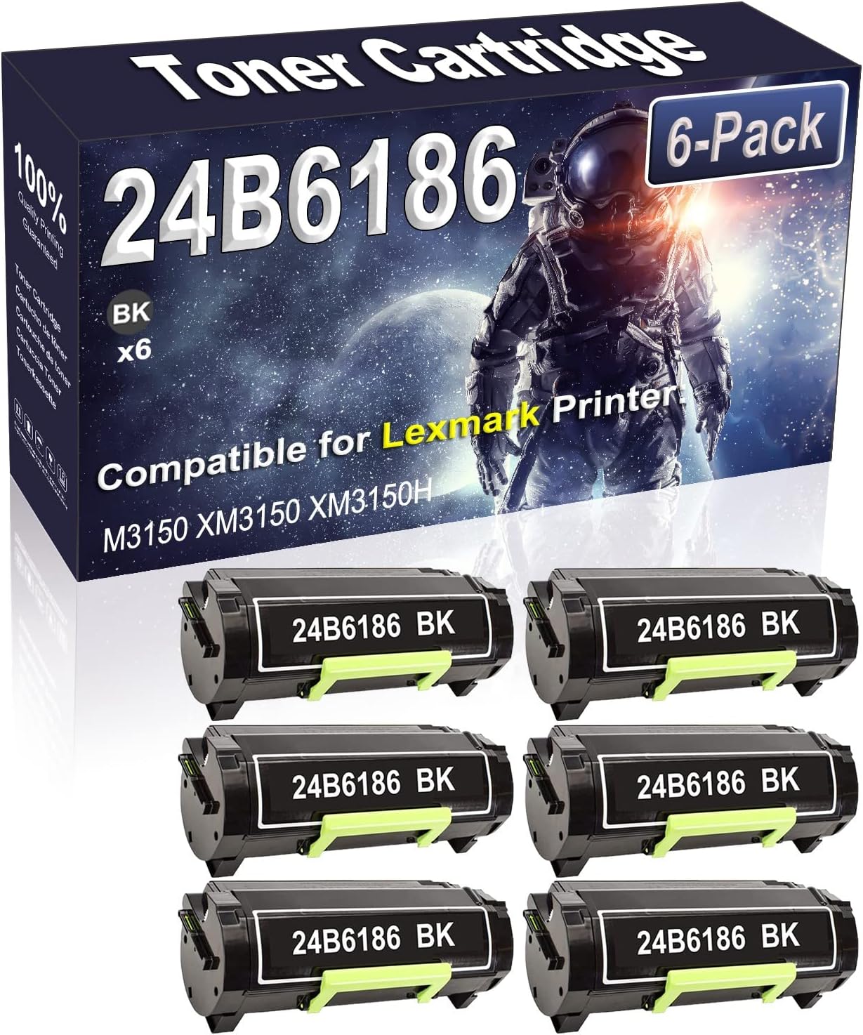 Amazon.com: Jullu 6-Pack Compatible High Capacity M3150 XM3150 XM3150H ...