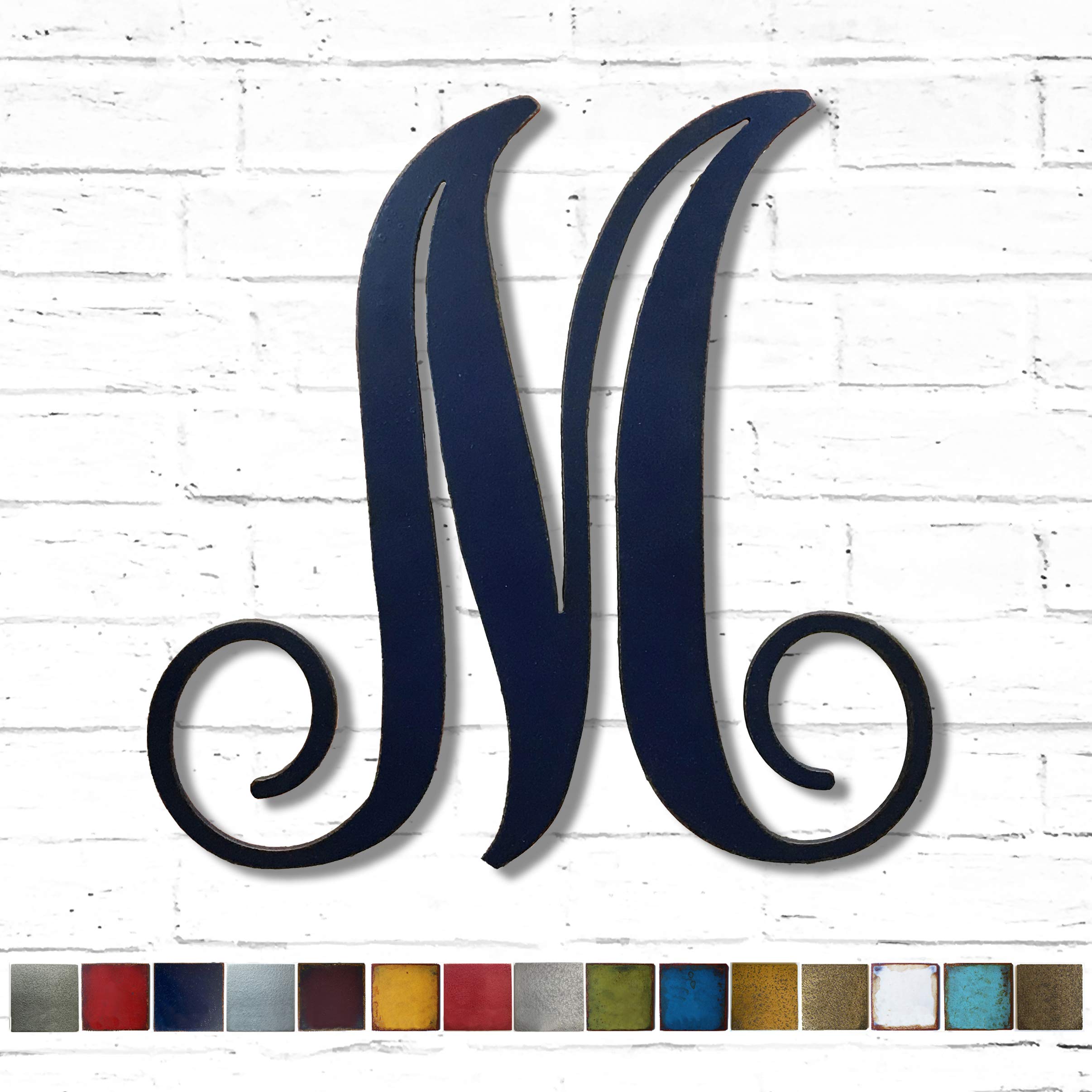 Buy Letter M - Metal Wall Art Home Decor - Handmade - Choose 8", 12 ...