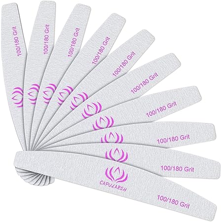 Amazon.com : 10 Pcs Rough Nail File 100/180 Grit, Heavy Duty Nail Files ...