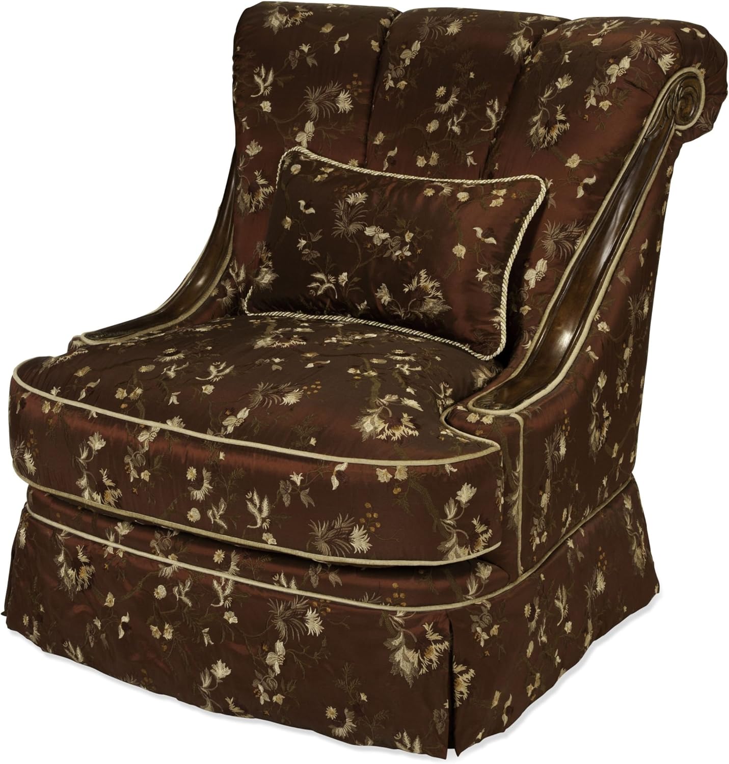 Amazon.com: Aico Imperial Court Wood Trim Swivel Chair Group 2 Option 1 ...