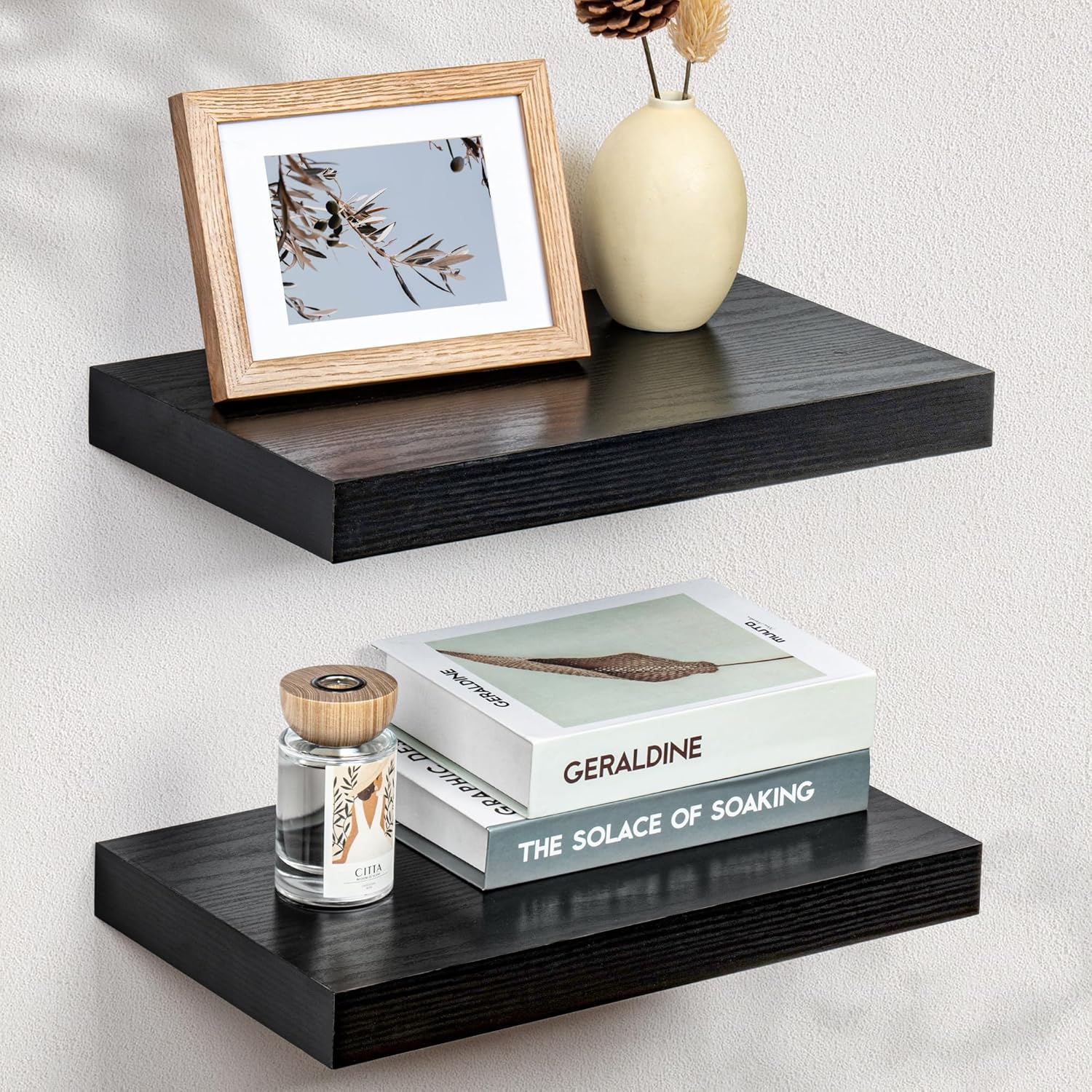 Amazon.com: Fun Memories Floating Shelves for Wall - 7.5 Inch Square ...