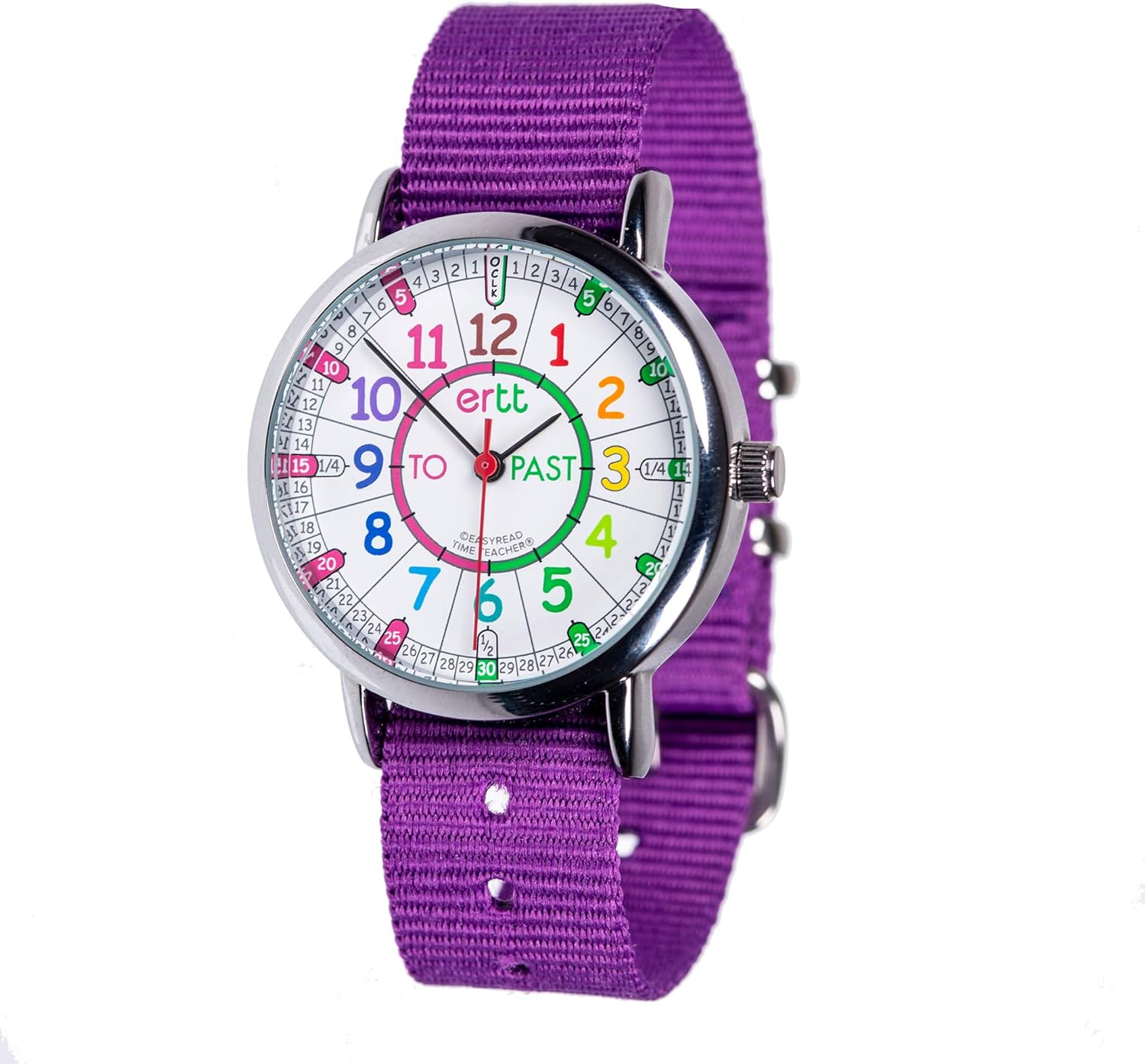 Amazon.com: EasyRead Time Teacher Kids Analog Watch - Girls & Boys ...