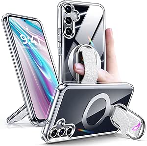 Amazon.com: Shields Up for Samsung Galaxy S24 Case with Stand, Galaxy S24 Phone Case Clear with ...