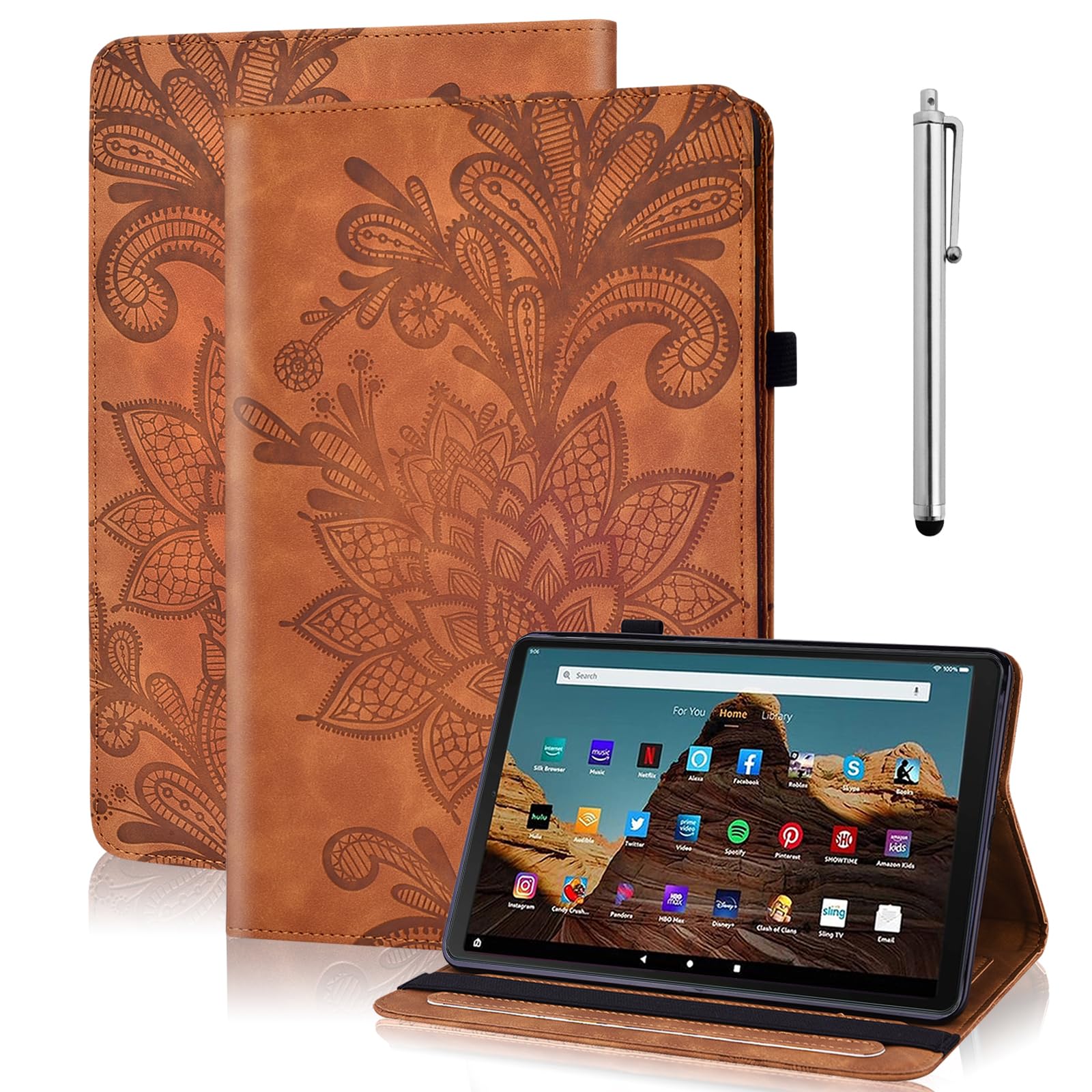 Amazon.com: Case for Kindle Fire HD 10 Tablet 10.1" (6th/7th/8th/9th ...