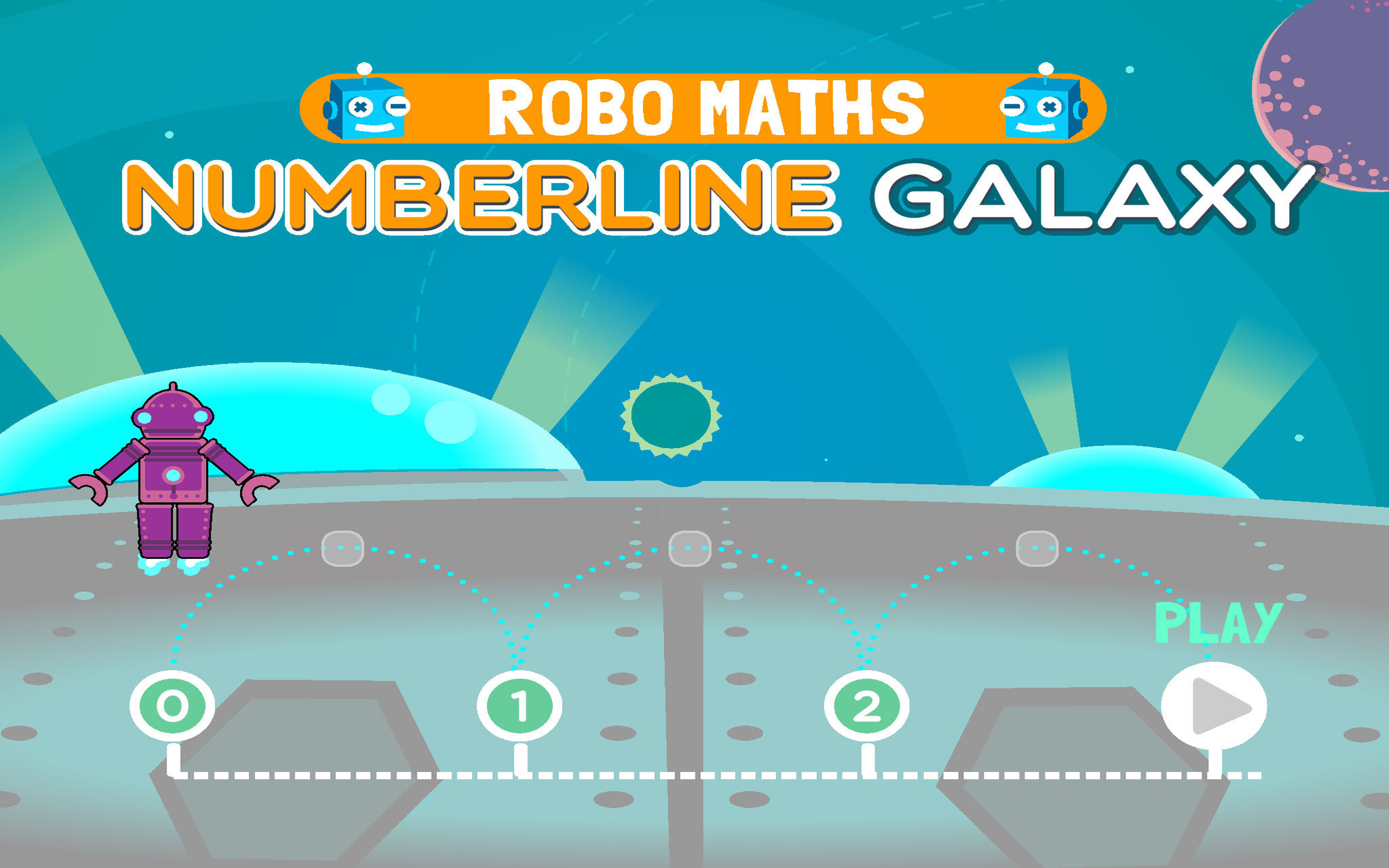 Number Line Galaxy Lite Robo Math - App on Amazon Appstore