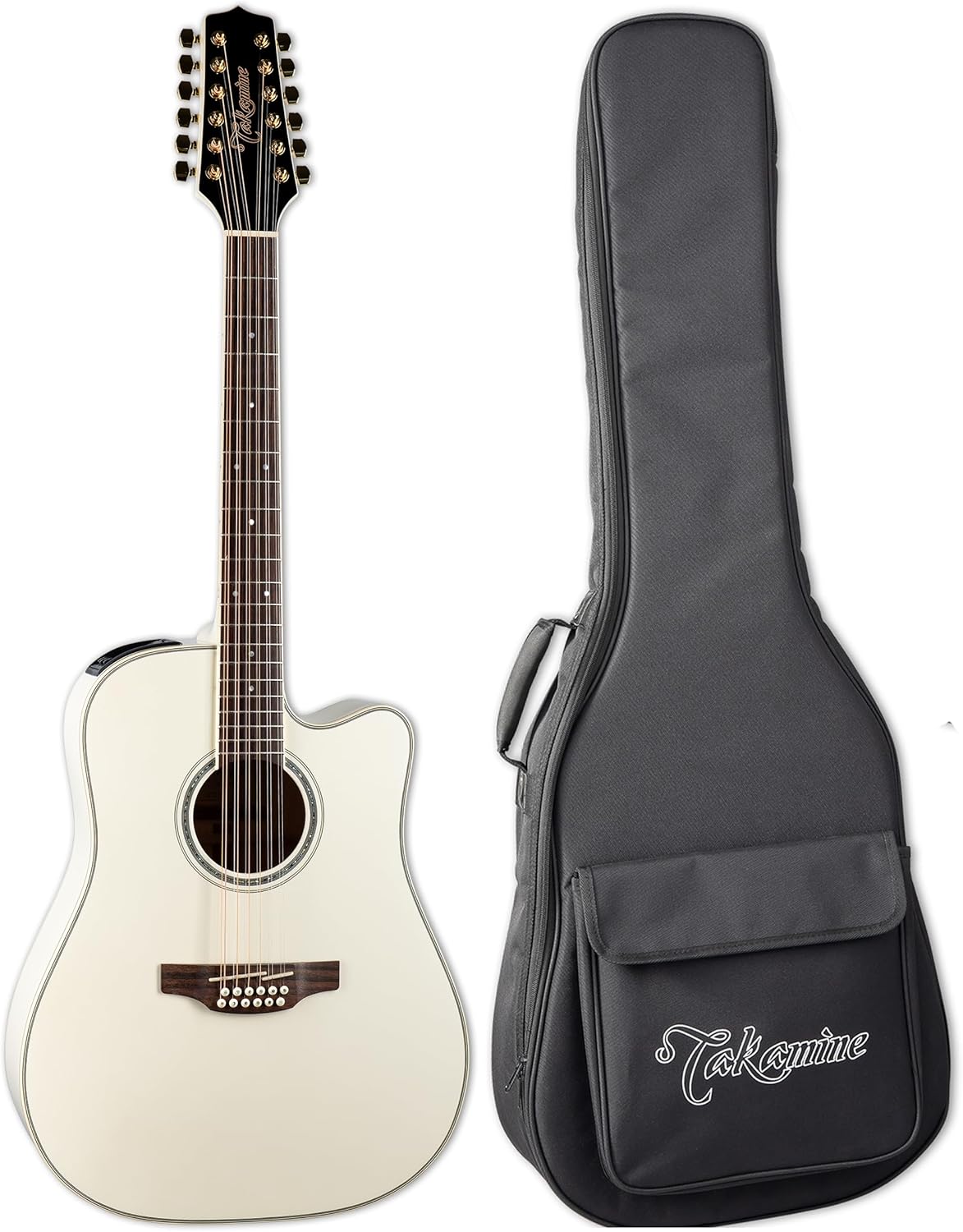 Amazon.com: Takamine GD-37CE PW 12-string Acoustic-electric Guitar - Pearl White : Musical ...