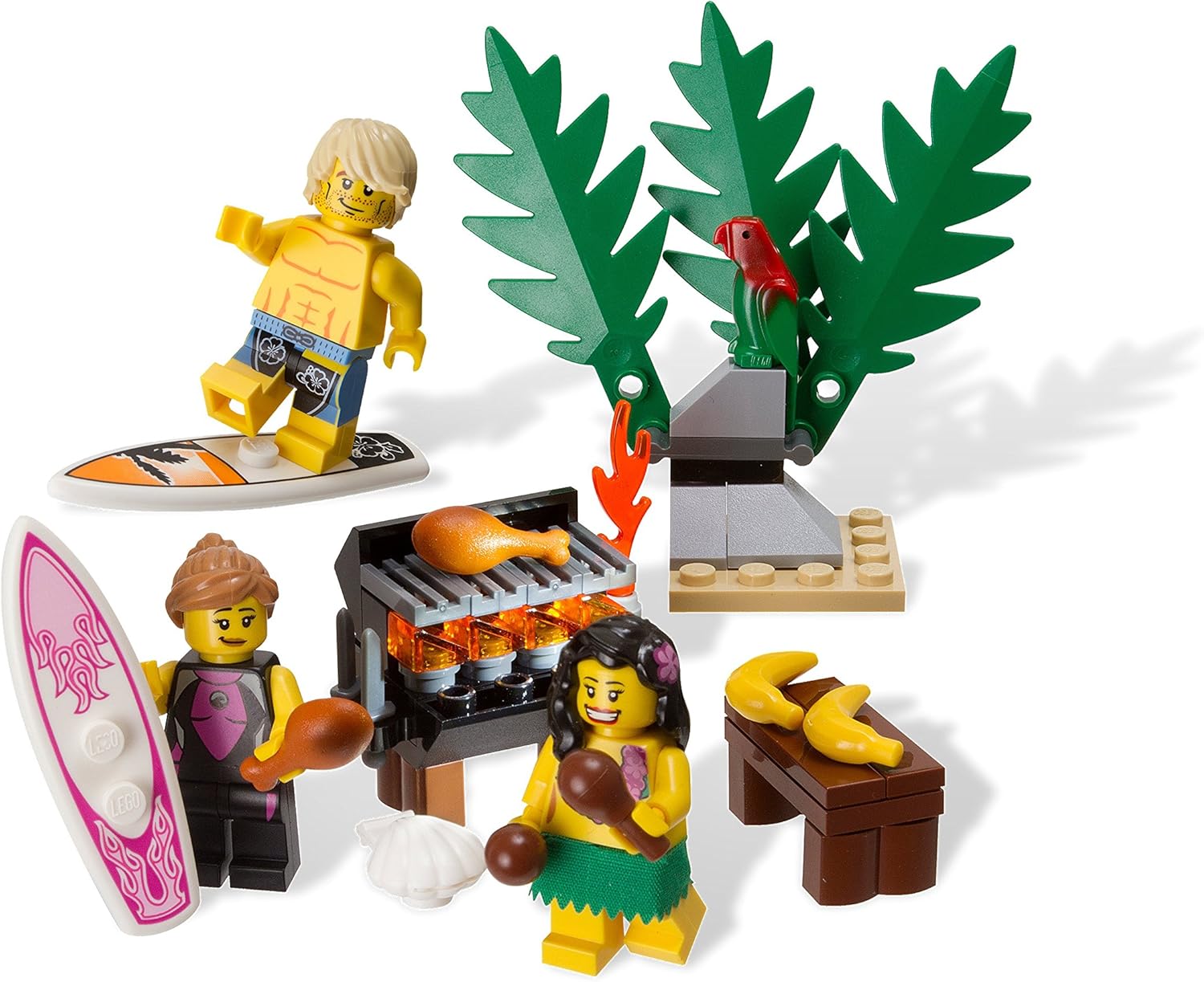 LEGO Minifigure Accessory Pack #850449 Hawaiian Luau, Figures - Amazon ...