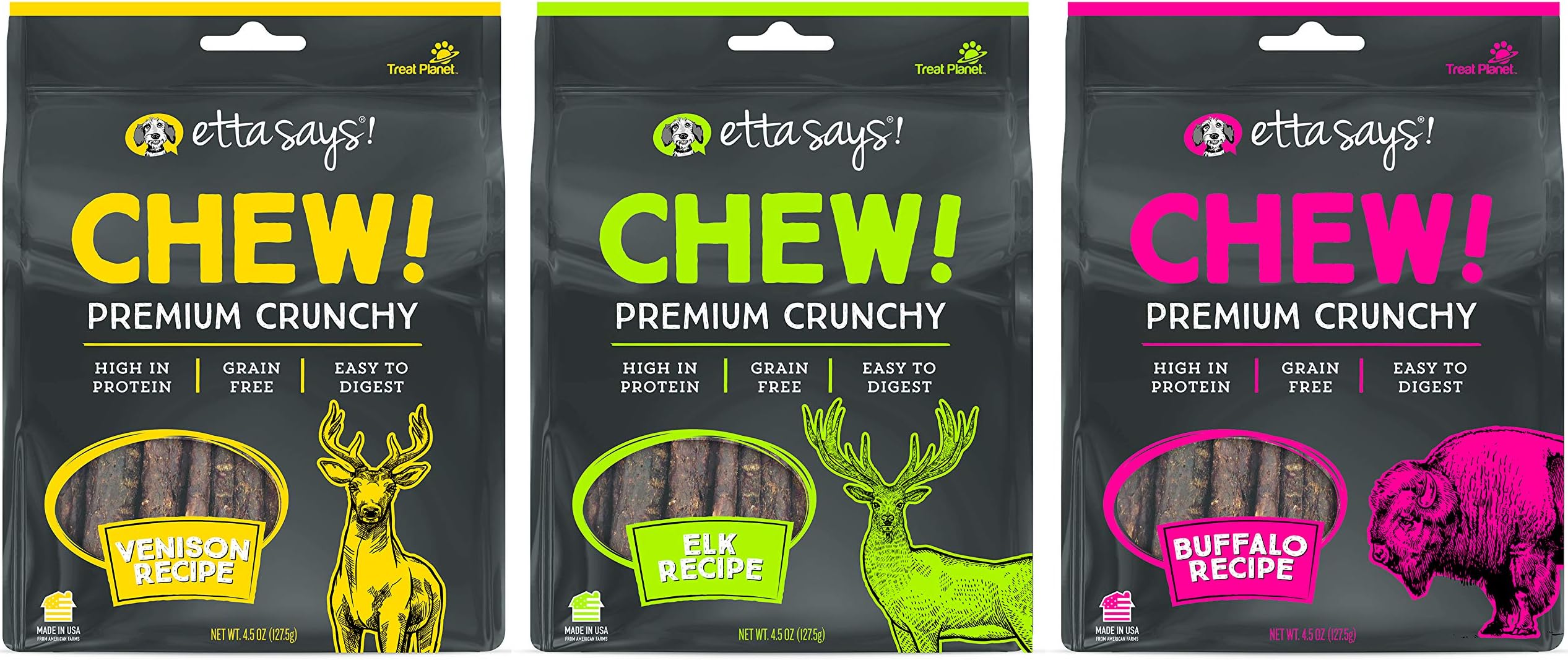 Amazon.com : JJ Fuds All Natural Beef Joysticks : Pet Rawhide Treat ...