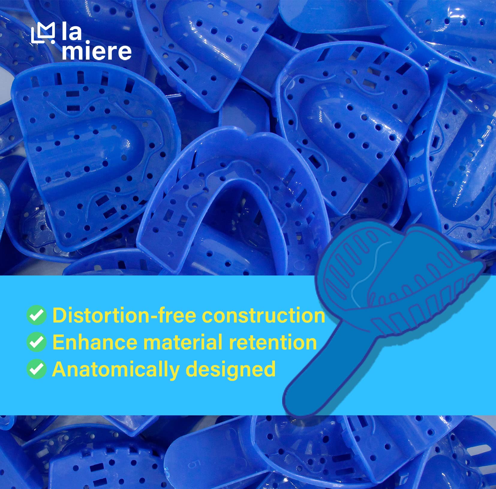 Snapklik.com : LA MIERE Royal Blue Premium Disposable Tracking Spacer ...