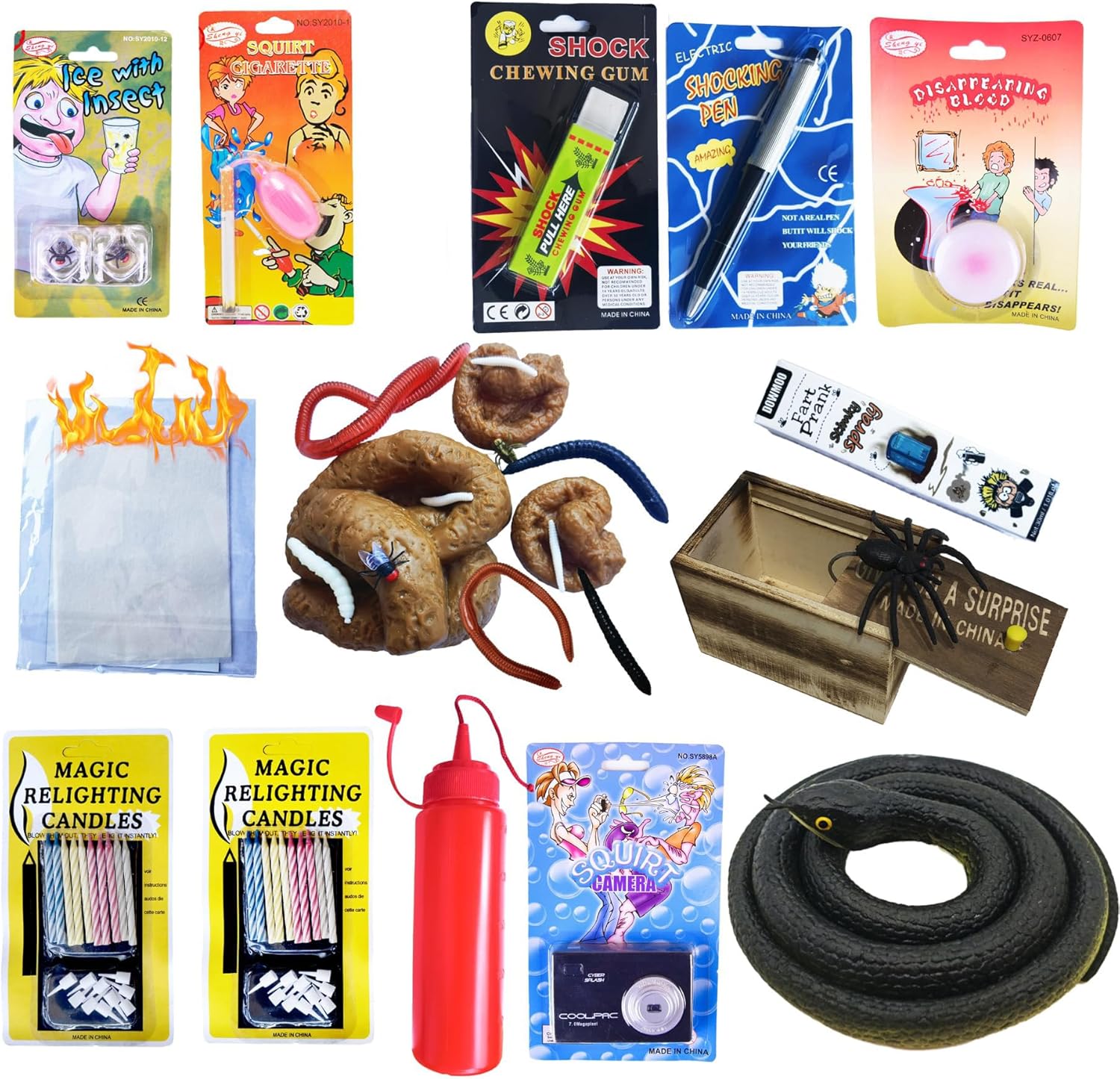 Amazon.com: JOYFULFAM Funny Prank Lovers Package Gift, Gag Toys ...
