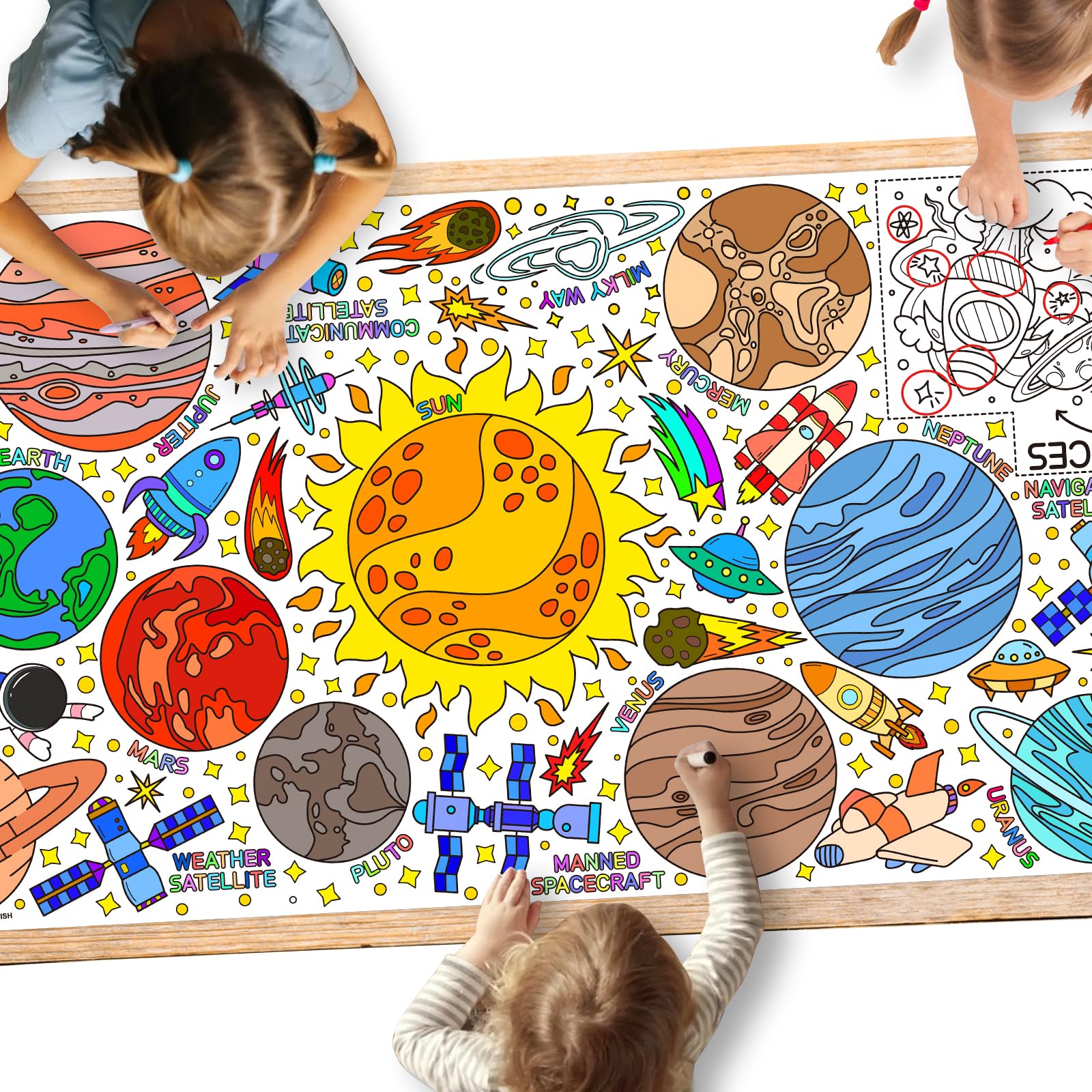 Snapklik.com : Gatherfun Giant Coloring Poster For Classroom Wall ...