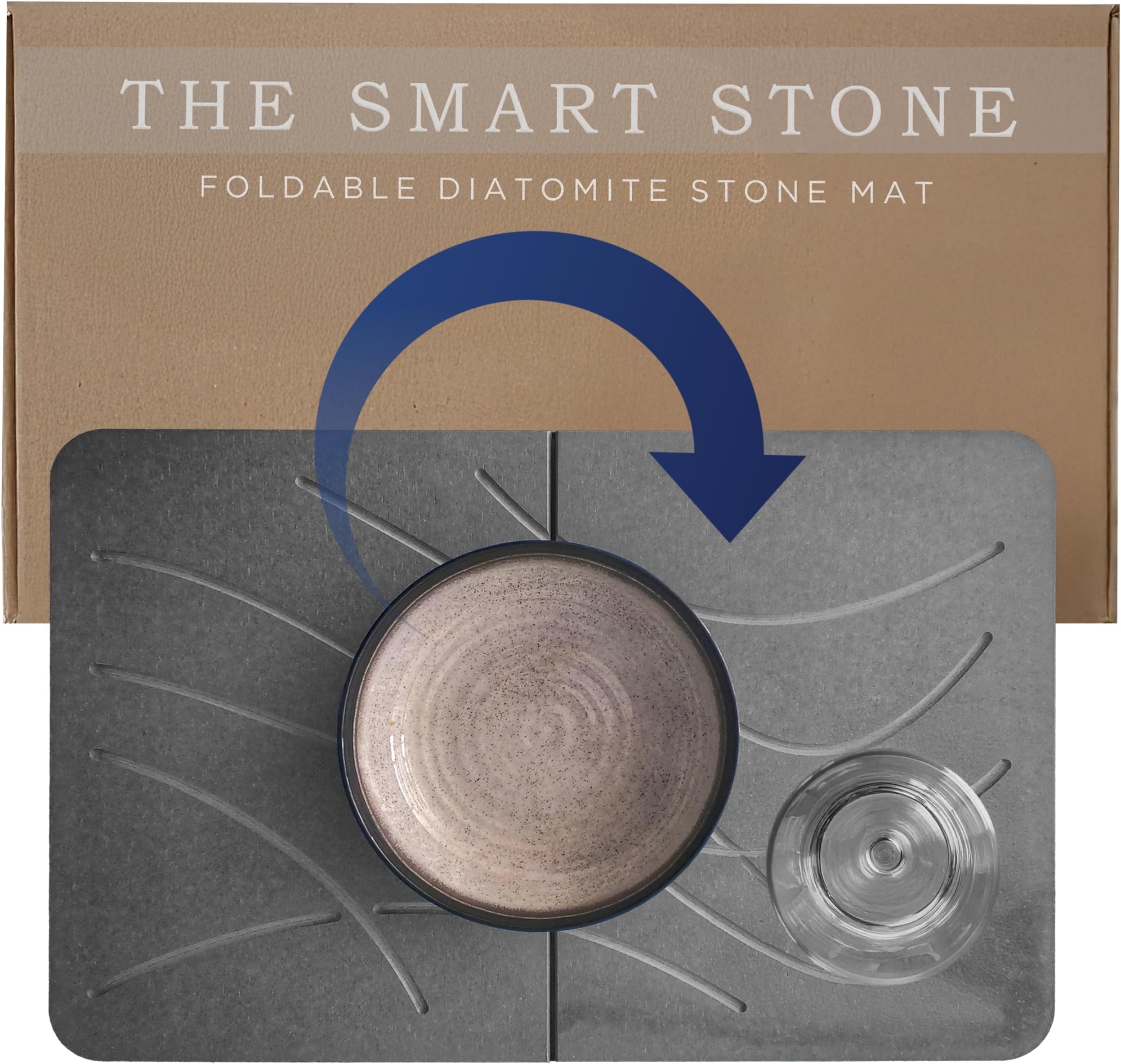 Amazon.com: Essencoso Stone Dish Drying Mat - 11.8" x 15.7" Water ...