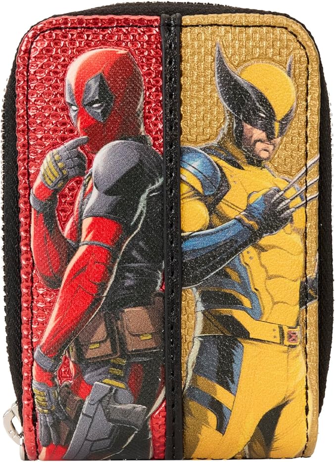 Amazon.com: Loungefly Marvel Deadpool 3 Accordion Wallet : Clothing ...