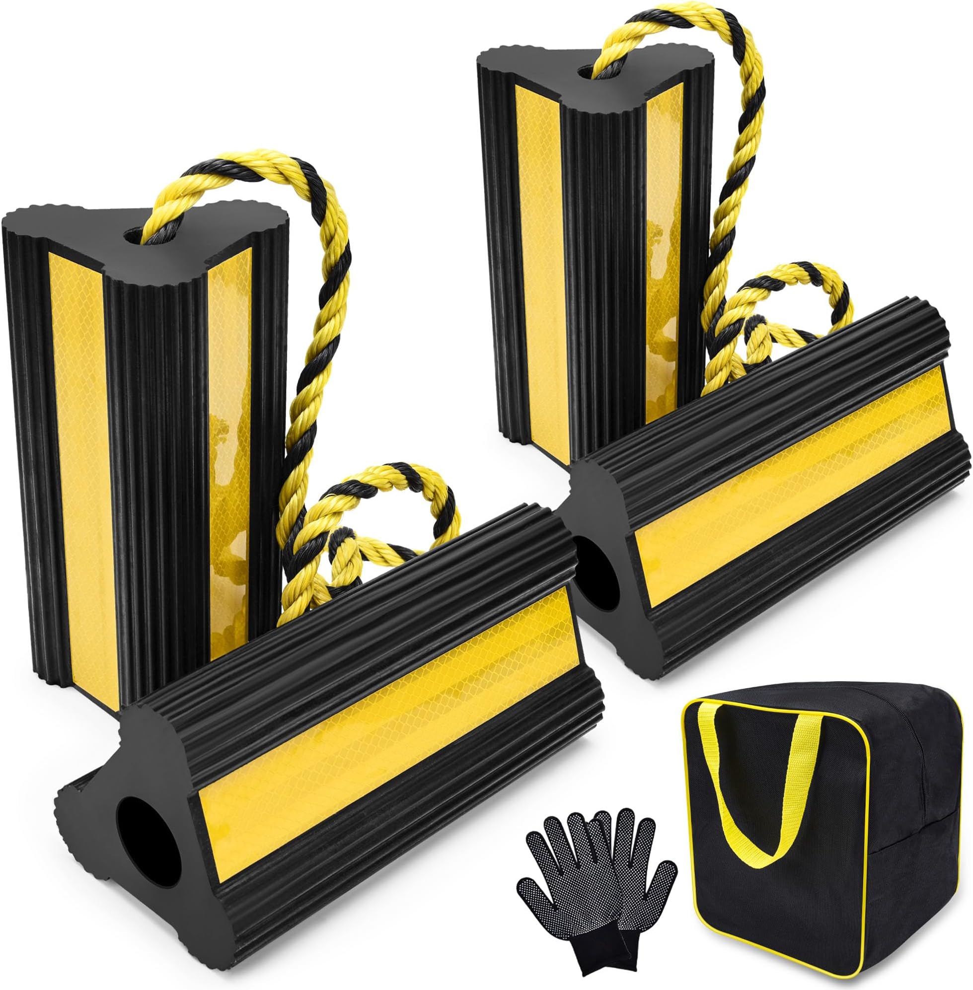 Amazon.com: LIJQZCD Wheel Chocks for RV Travel Trailers Sturdy Heavy ...