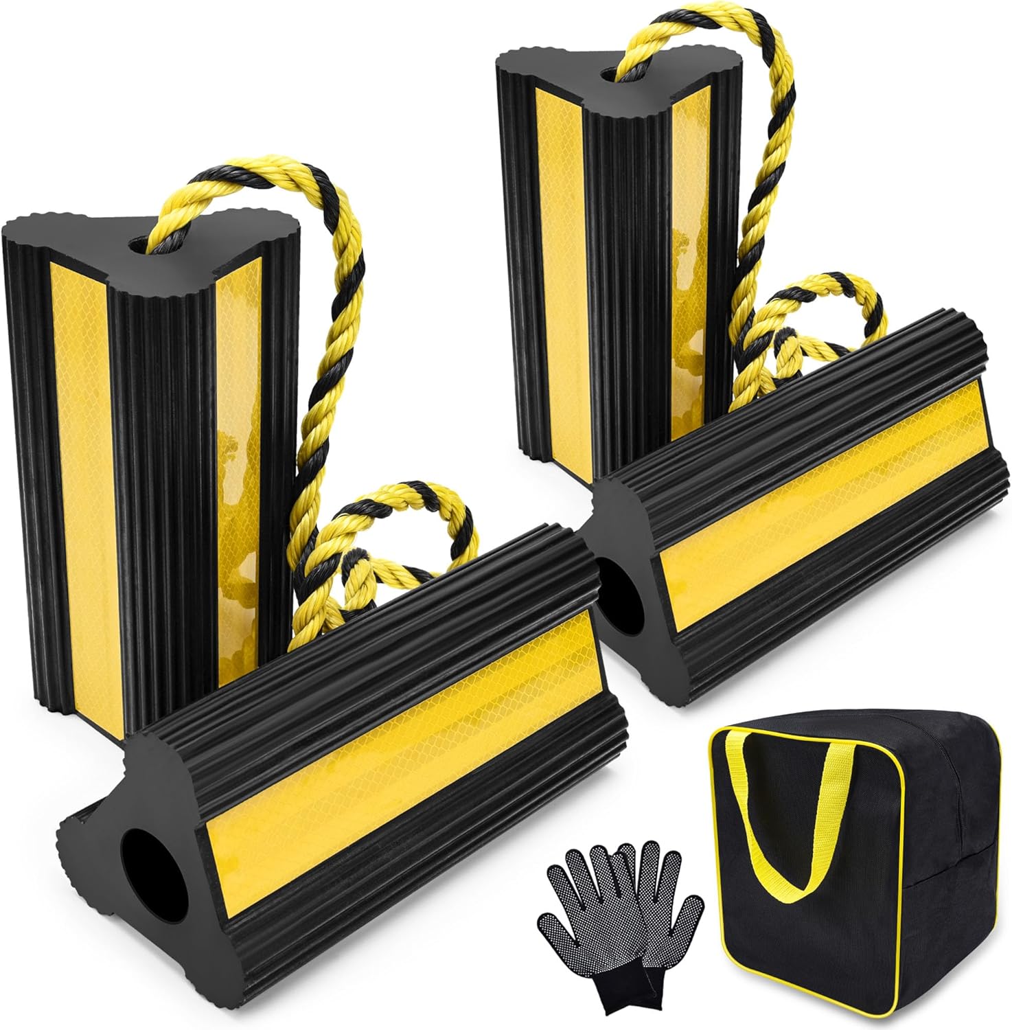 Amazon.com: LIJQZCD Wheel Chocks for RV Travel Trailers Sturdy Heavy ...