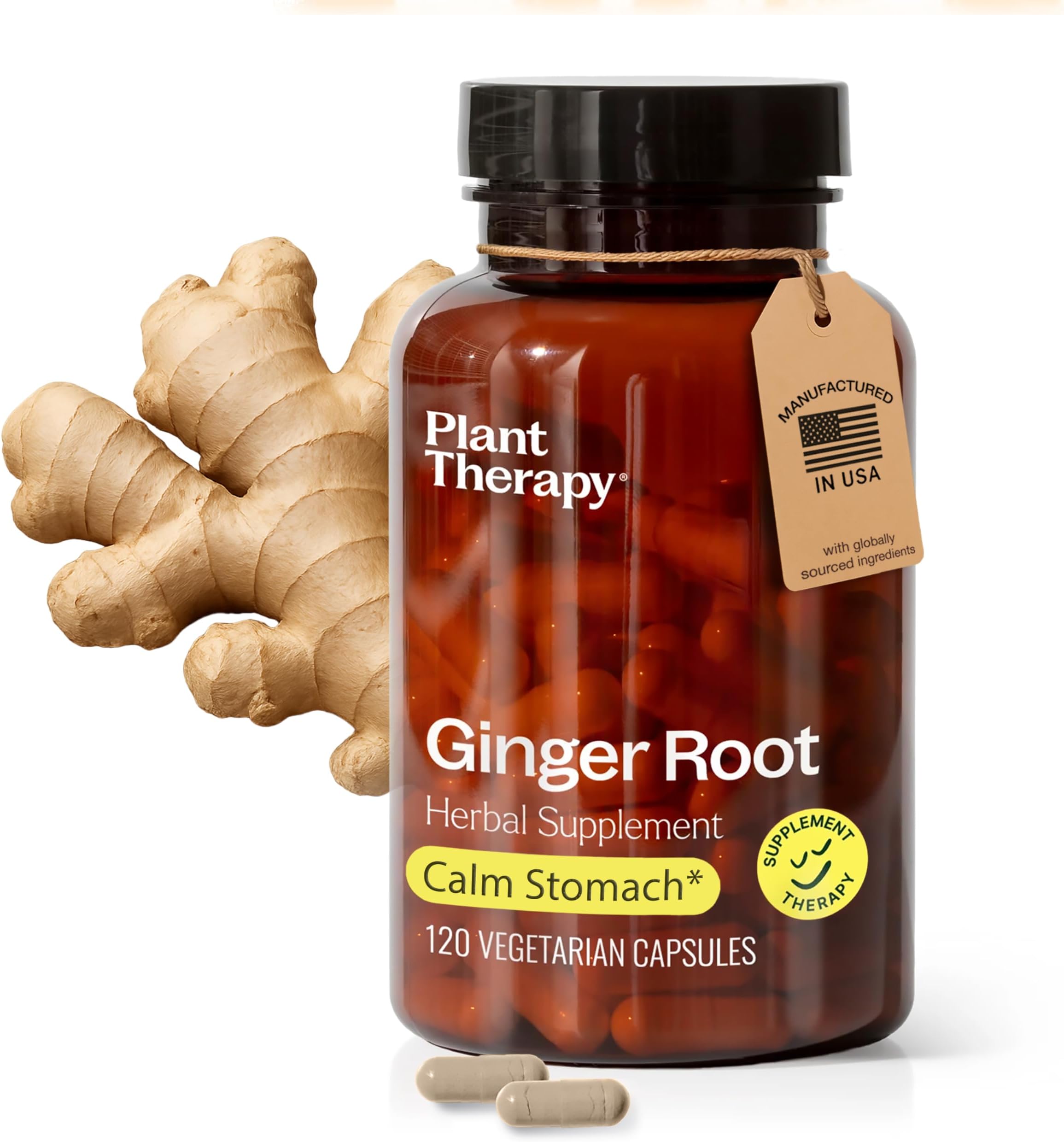 Amazon.com: Oregon's Wild Harvest, Certified Organic Ginger Capsules ...