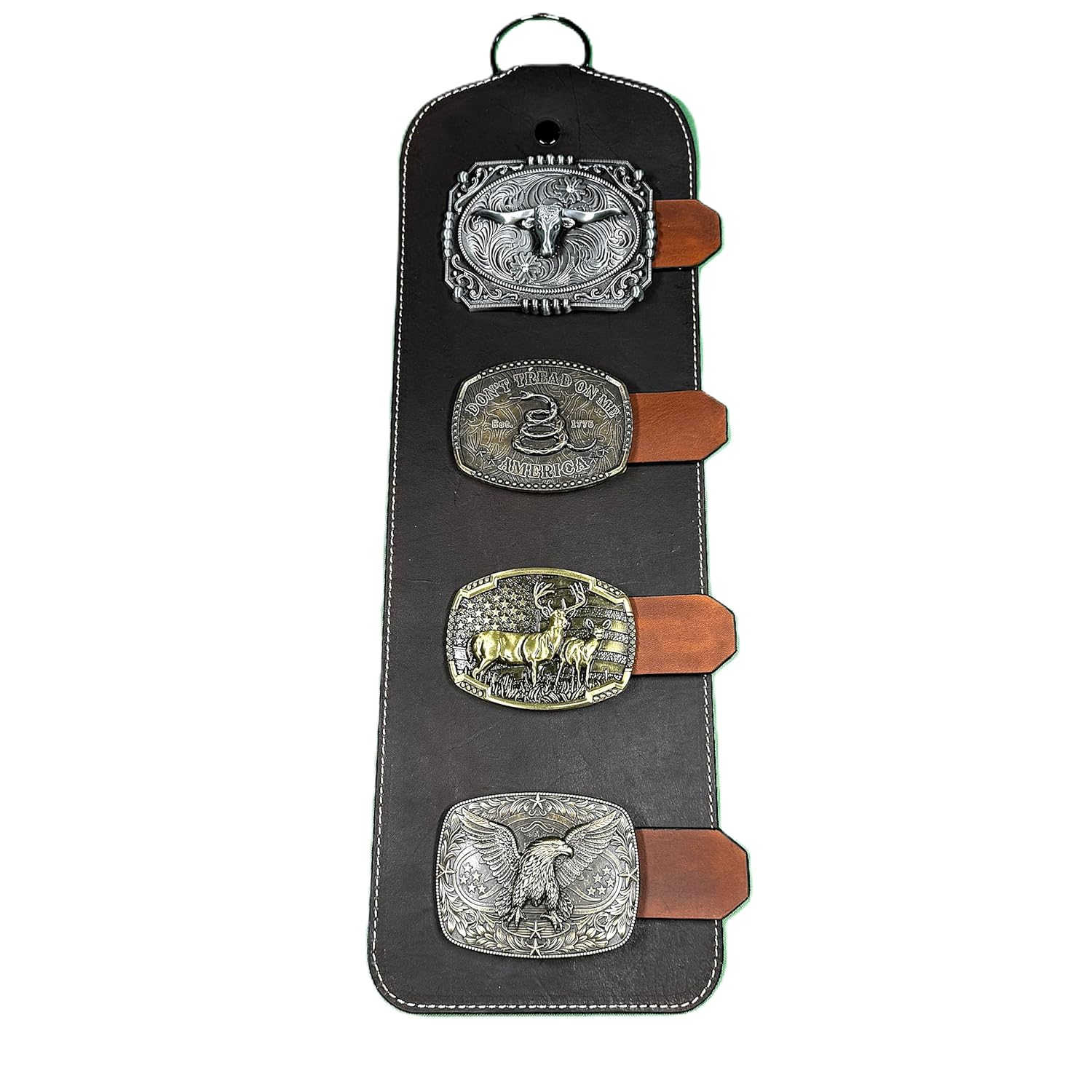 Amazon.com: Belt Buckle Display, Western Buckle Mount, Premium leather ...