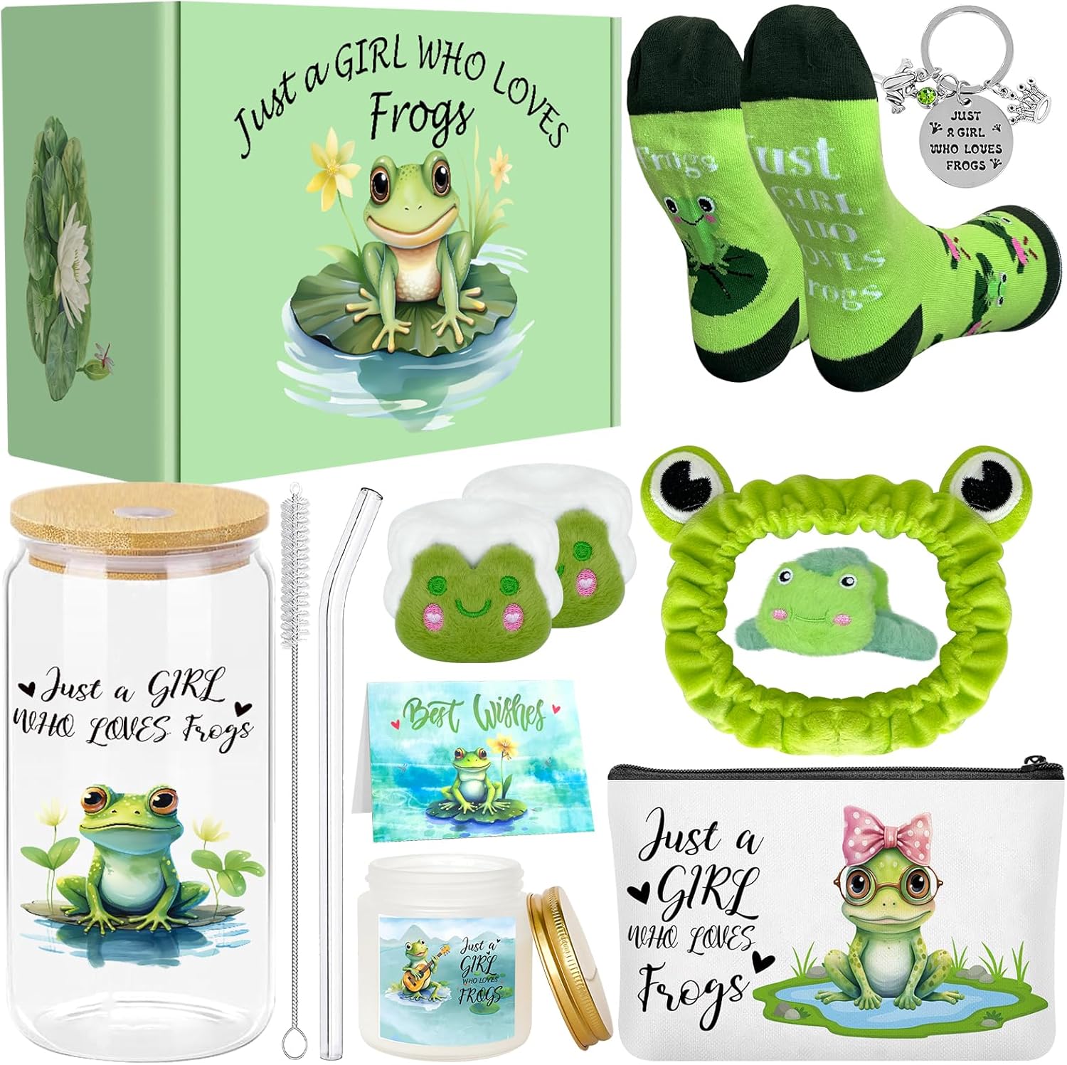 Amazon.com | Yoloodayy 9 Pcs Christmas Frog Gifts Frog Lovers Stuff ...