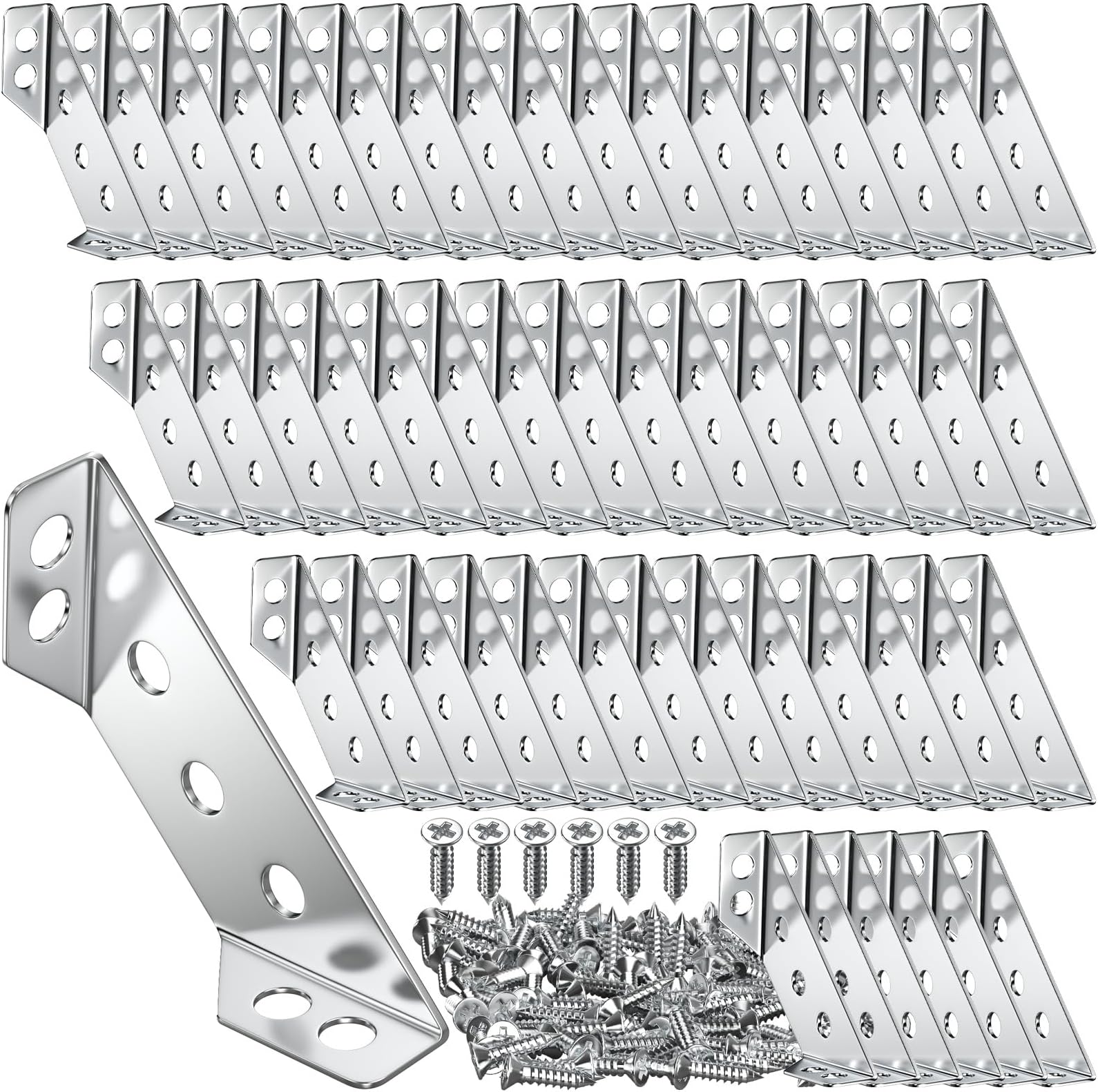 Amazon.com: HNYYZL 50-Piece Universal Stainless Steel Furniture Corner ...