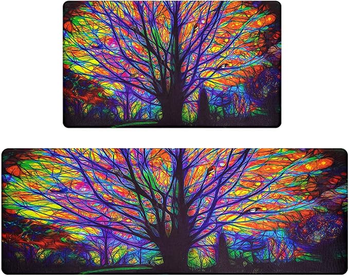 Amazon.com: ASPMIZ 2 Piece Farmhouse Kitchen Mats Cushioned Anti ...