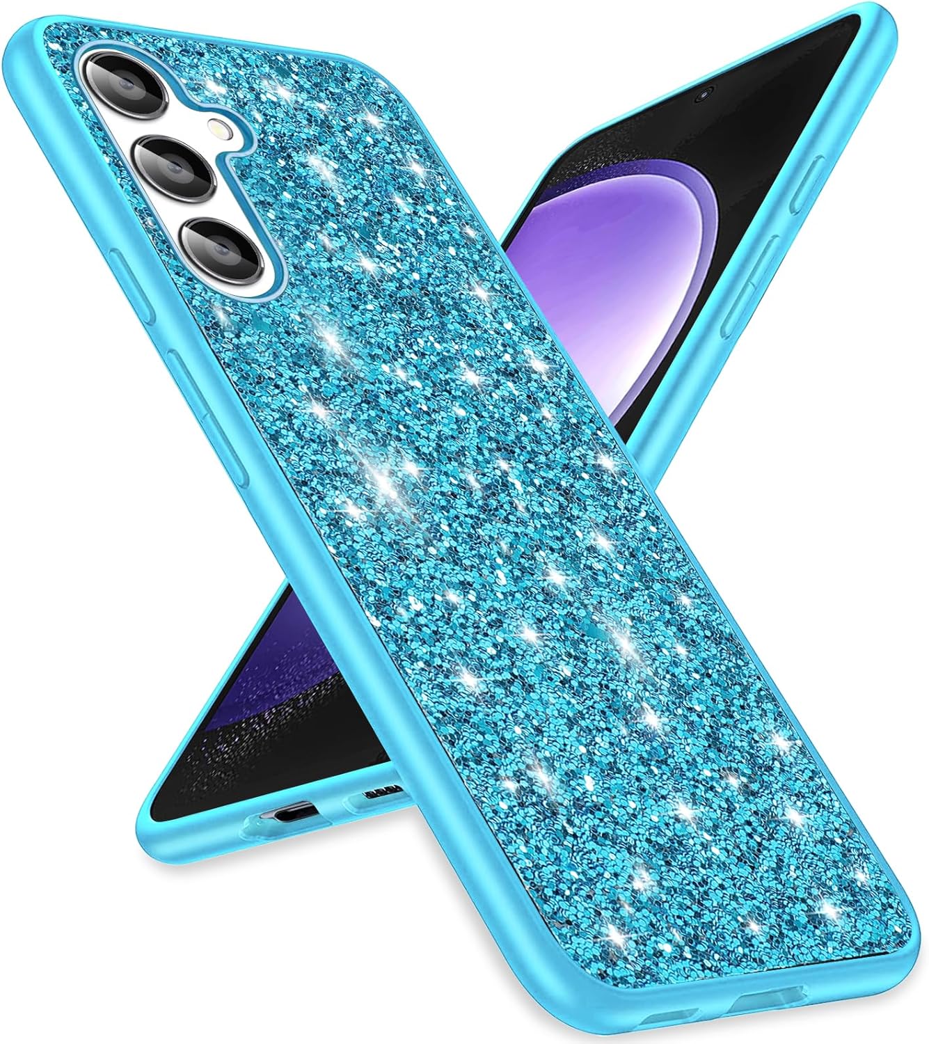 Amazon.com: Dumeitio for Samsung Galaxy S23 FE Case Glitter Galaxy S23 FE Slim Case Soft Cover ...