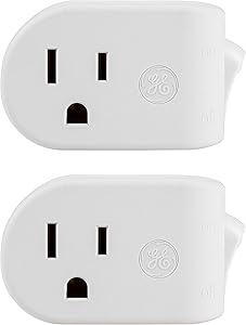 UltraPro Grounded Power Switch, 2 Pack, Outlet Extender, 3 Prong, Easy ...