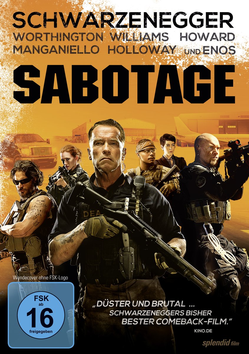 Sabotage 2014 Dvd Cover CoverCity DVD Covers & Labels Sabotage