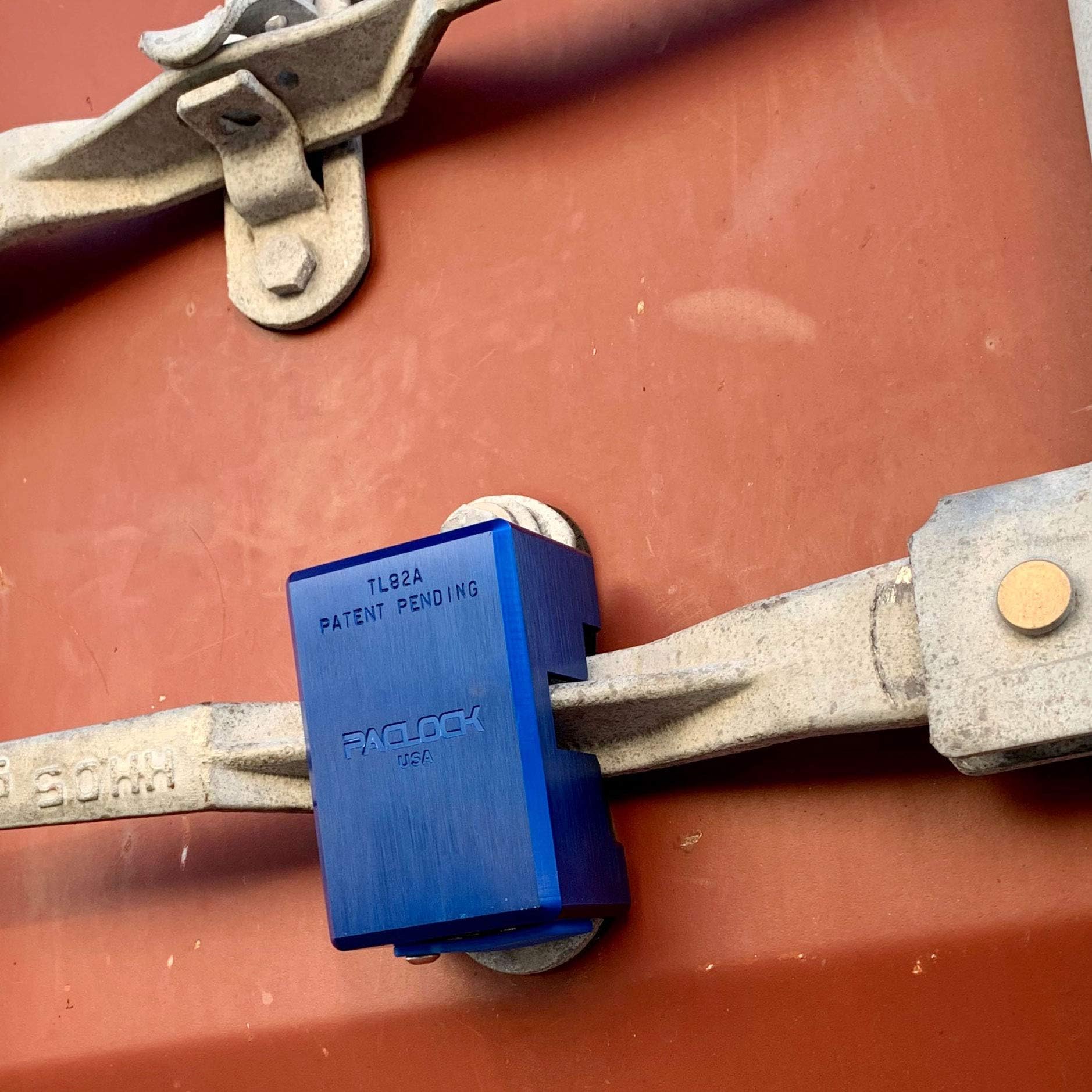 Amazon.com: PACLOCK | TL82A Cargo Container Lock | Andonized Aluminum ...