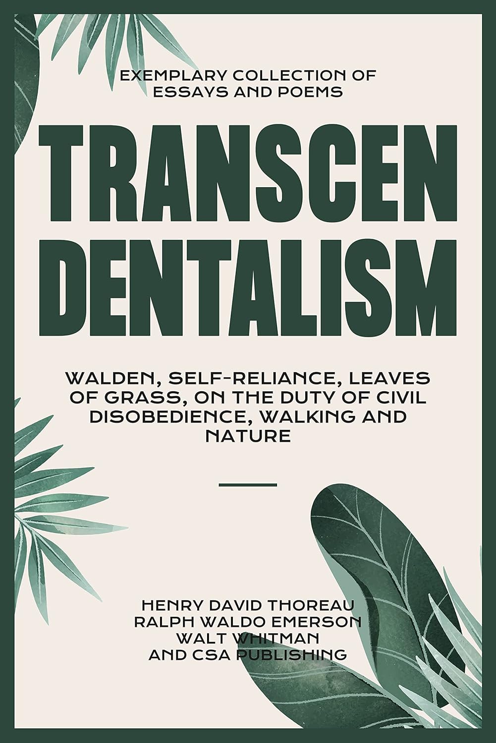 Amazon.com: Transcendentalism: Walden, Self-Reliance, Leaves of Grass ...