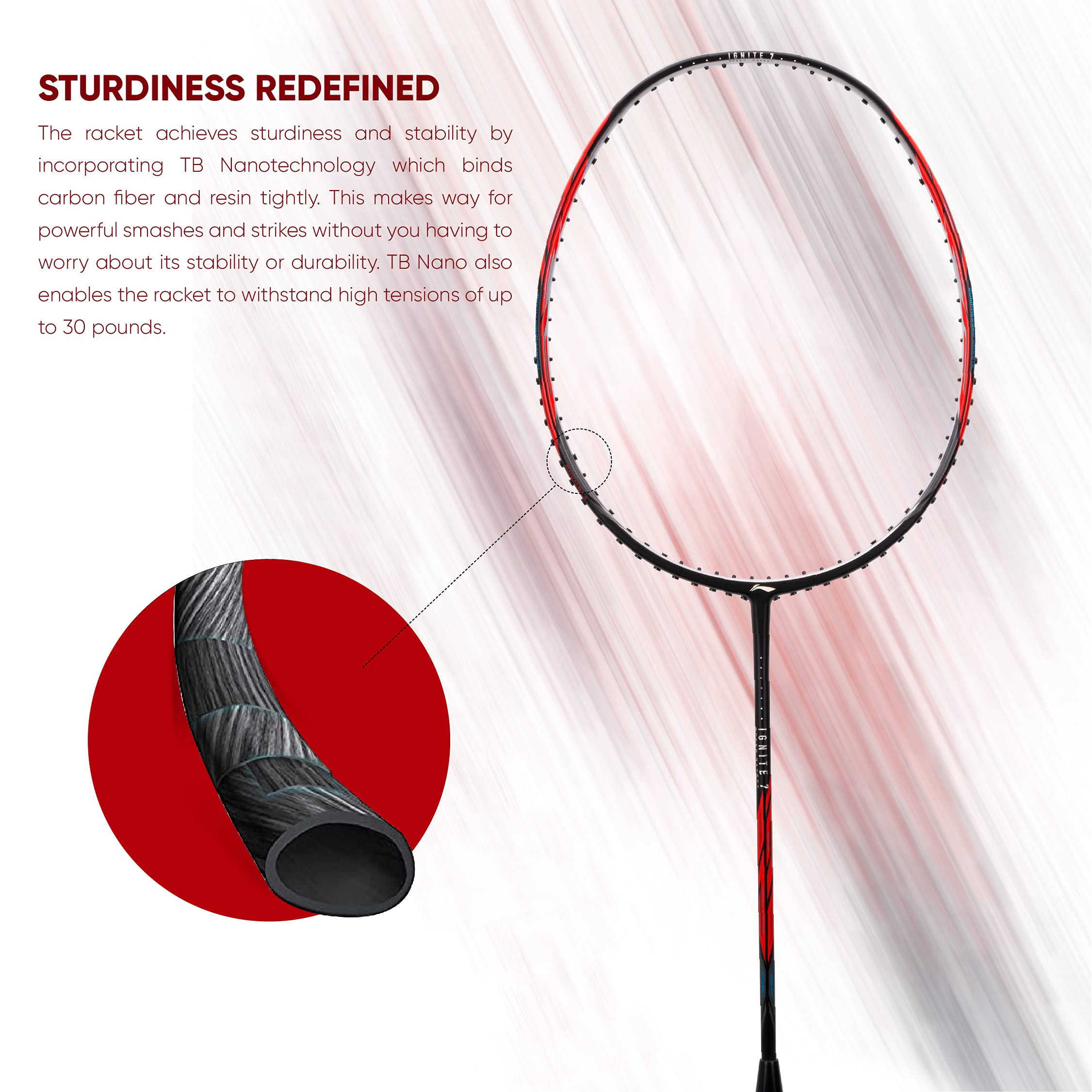 Snapklik.com : Li-Ning Ignite 7 Speed Badminton Racket- Carbon Fibre ...